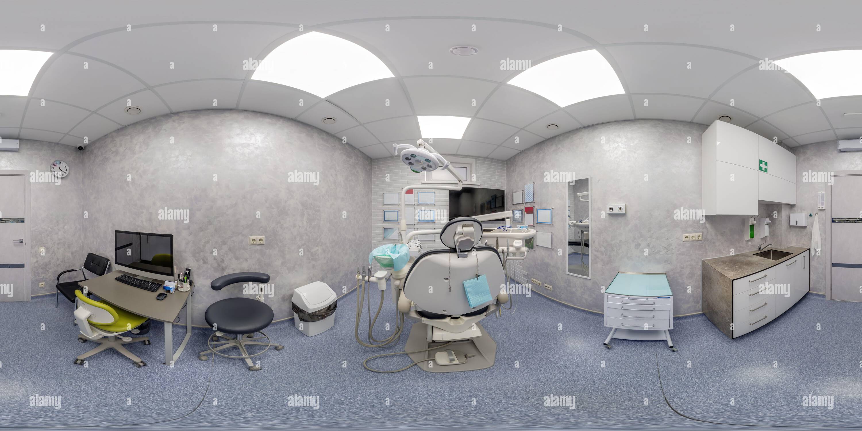 360° view of hdri 360 panorama in surgeon orthopedist therapist cabinet ...