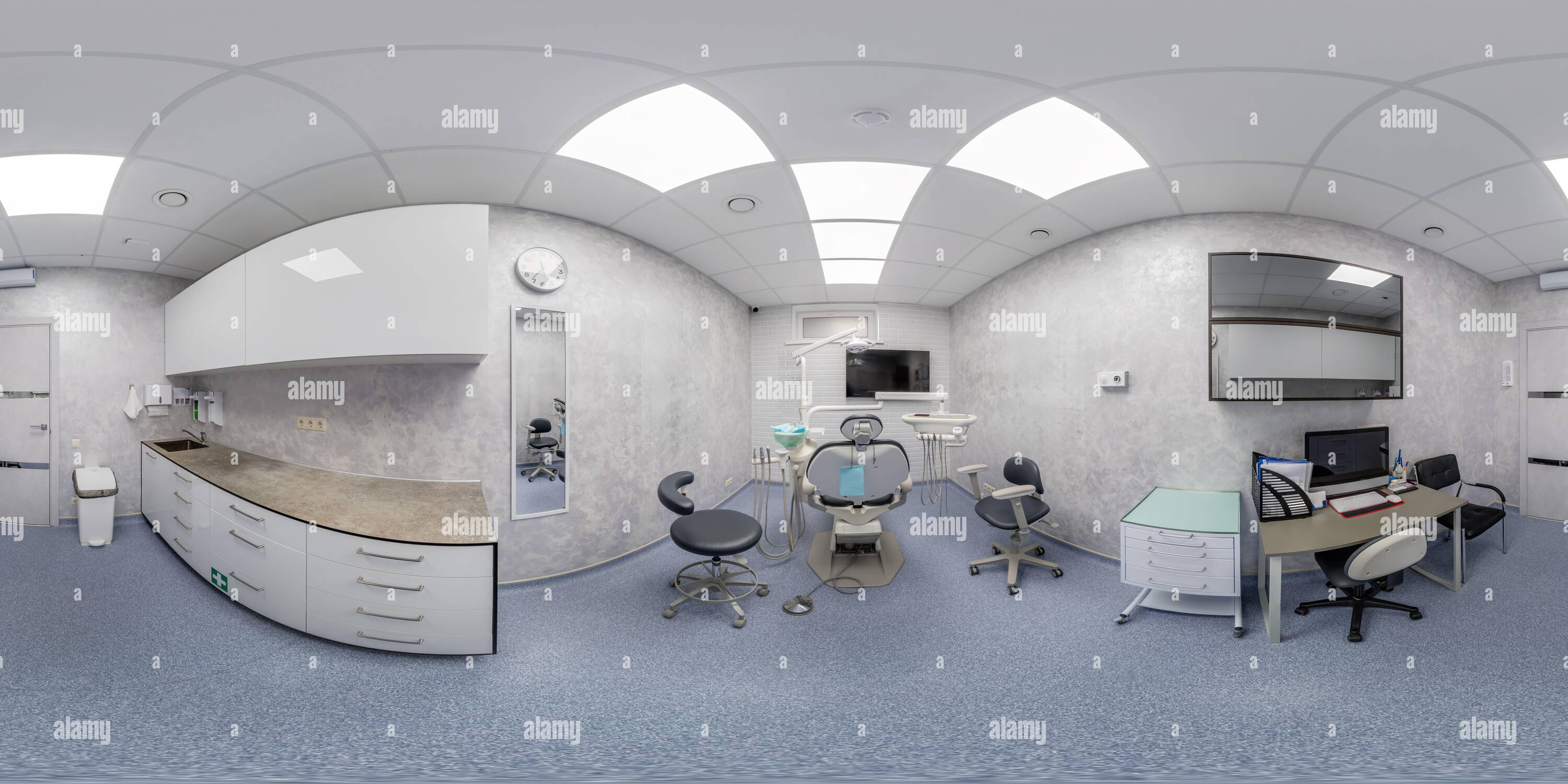 360° view of hdri 360 panorama in surgeon orthopedist therapist cabinet ...