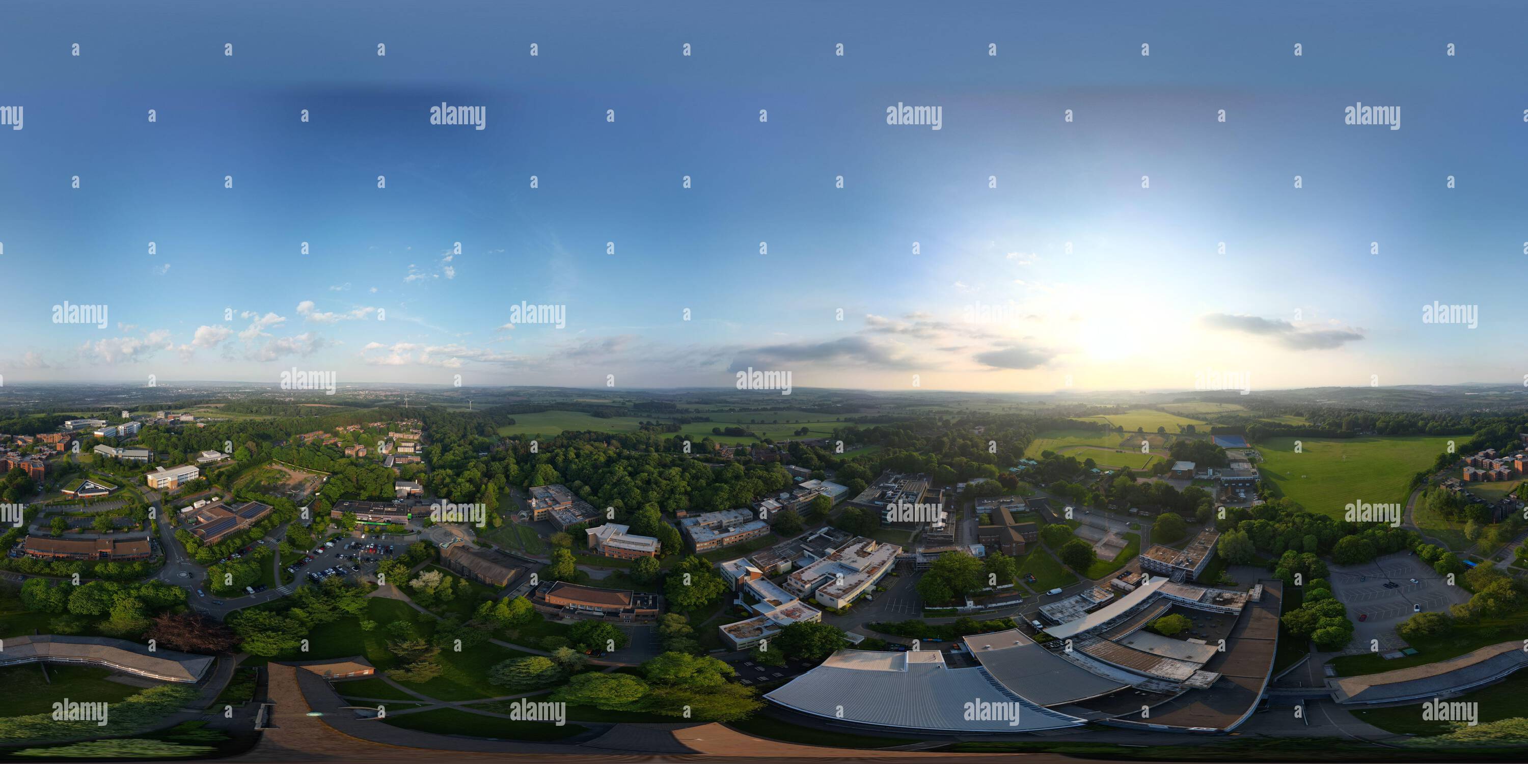 360° view of Keel University Campus 360 degree pano - Alamy