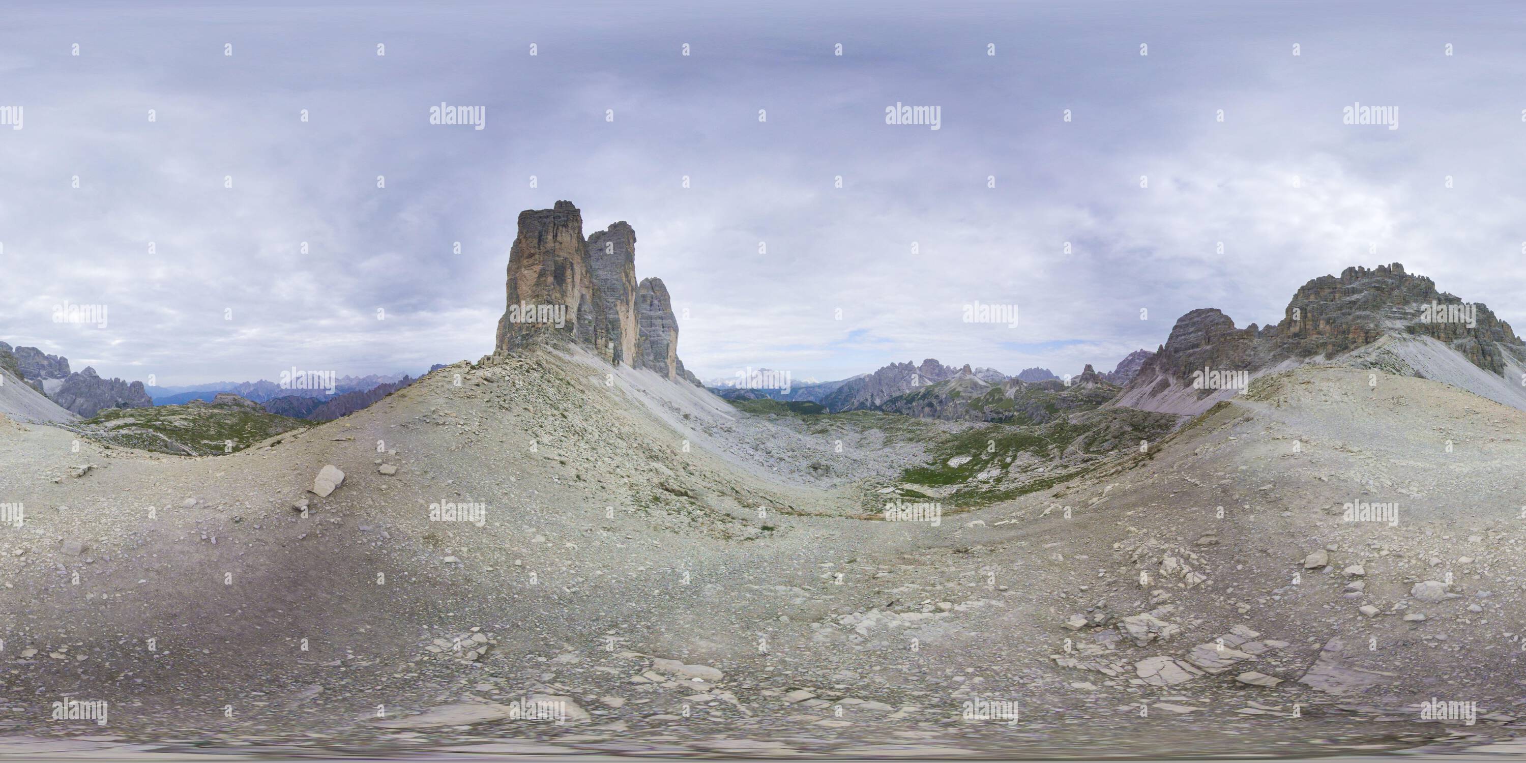 360° view of View from hiking near Tre Cime di Lavaredo - Italy - 360 ...