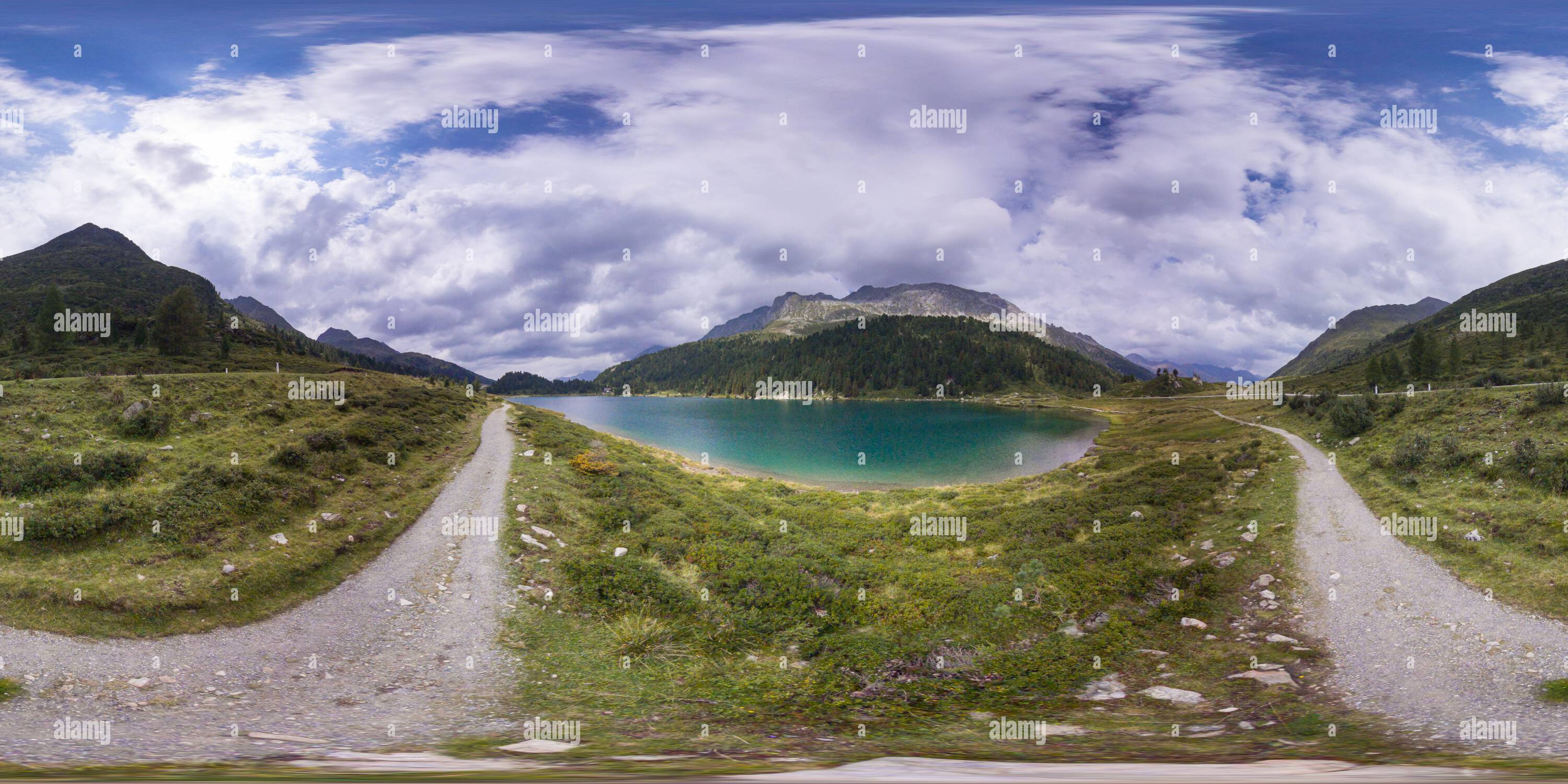 360° view of A view of Obersee lake - Austria - 360 degree photo - Alamy