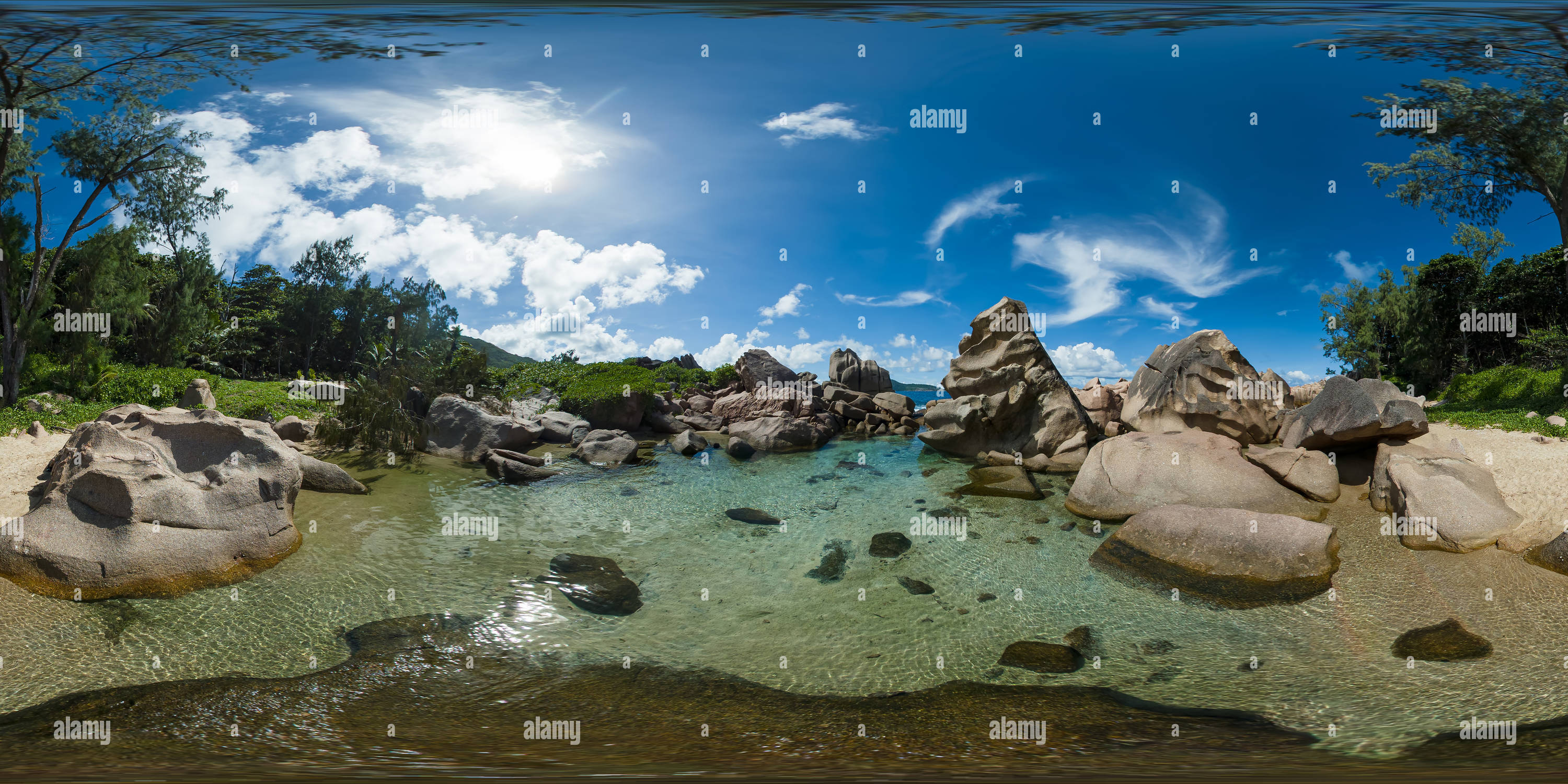 Lagoon surrounded vegetation sand hi-res stock photography and images ...