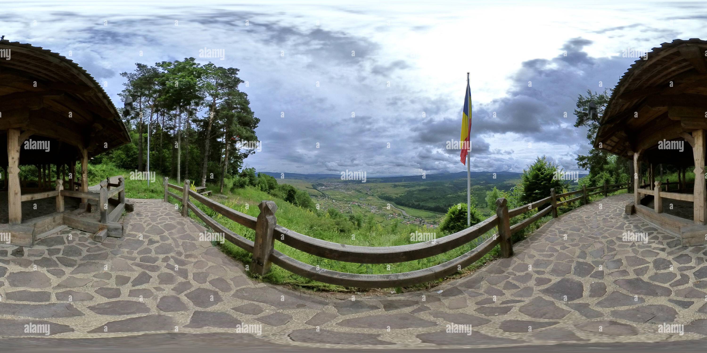360° view of Stânceni Viewpoint Romania - Alamy