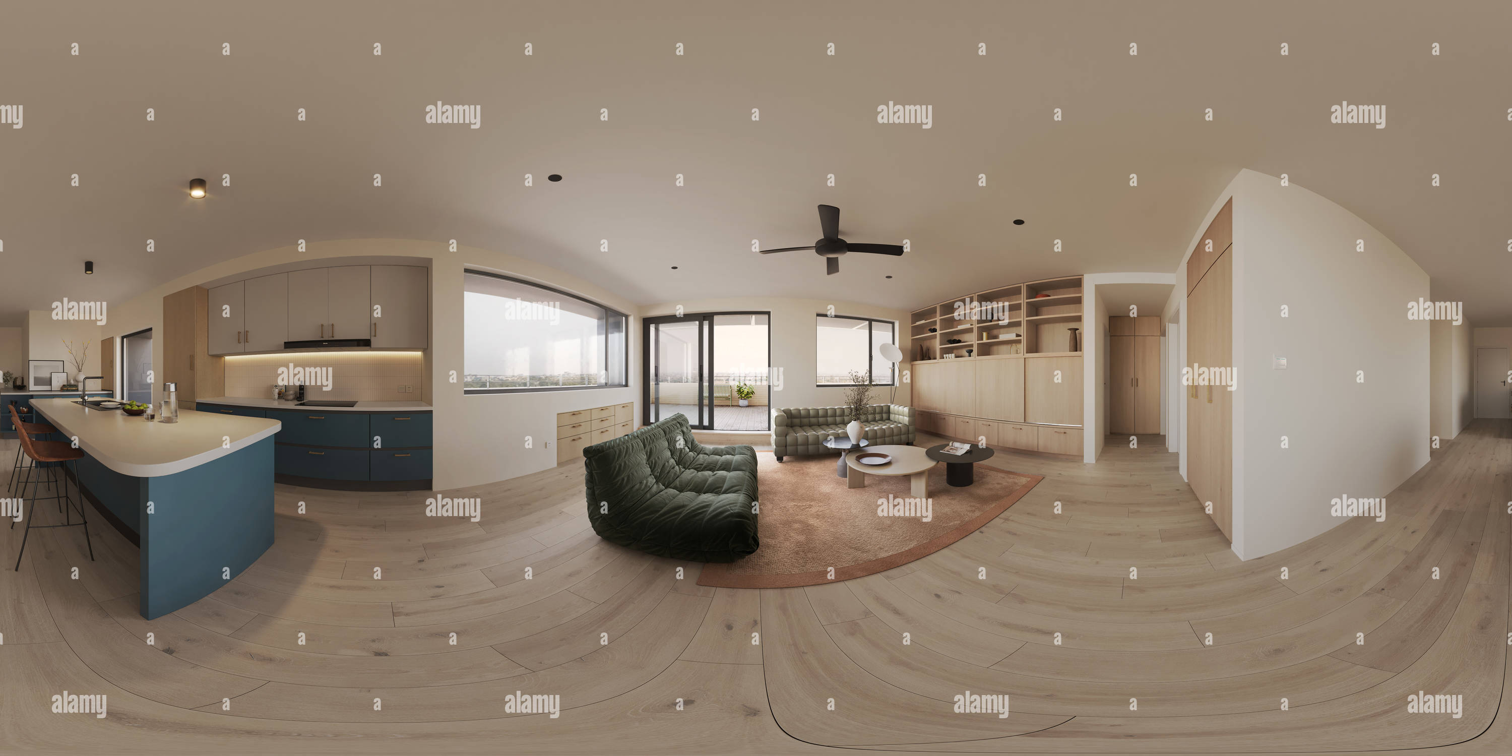 360° view of High Street Apartments - 360 Panorama - Alamy