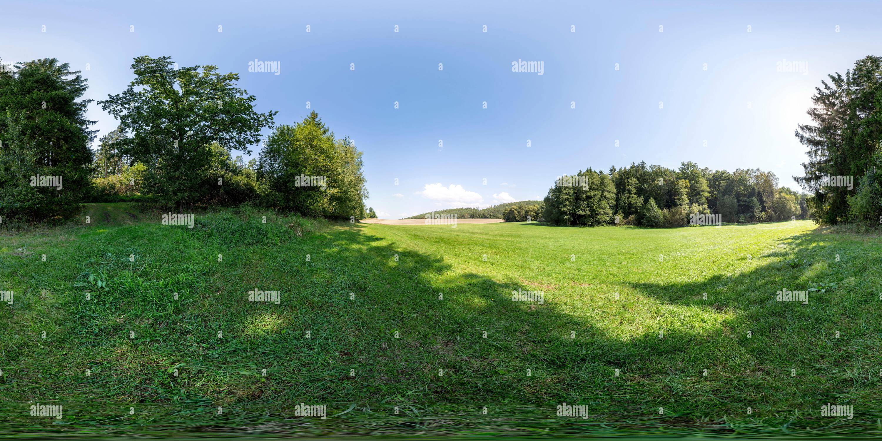 360° view of Rural landscape in early autumn. HDRI Panorama - Alamy