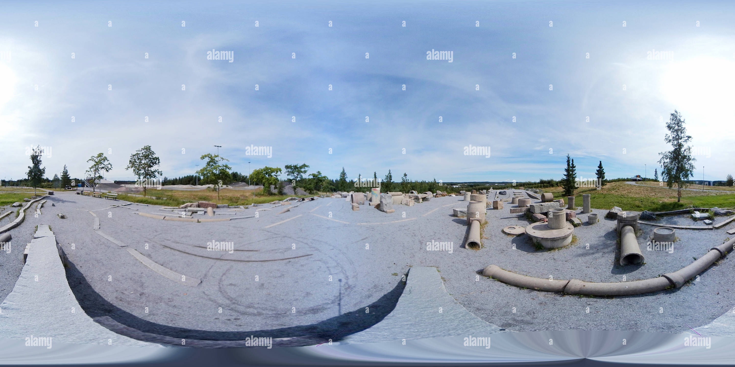 360° view of Trial cycling park - Alamy