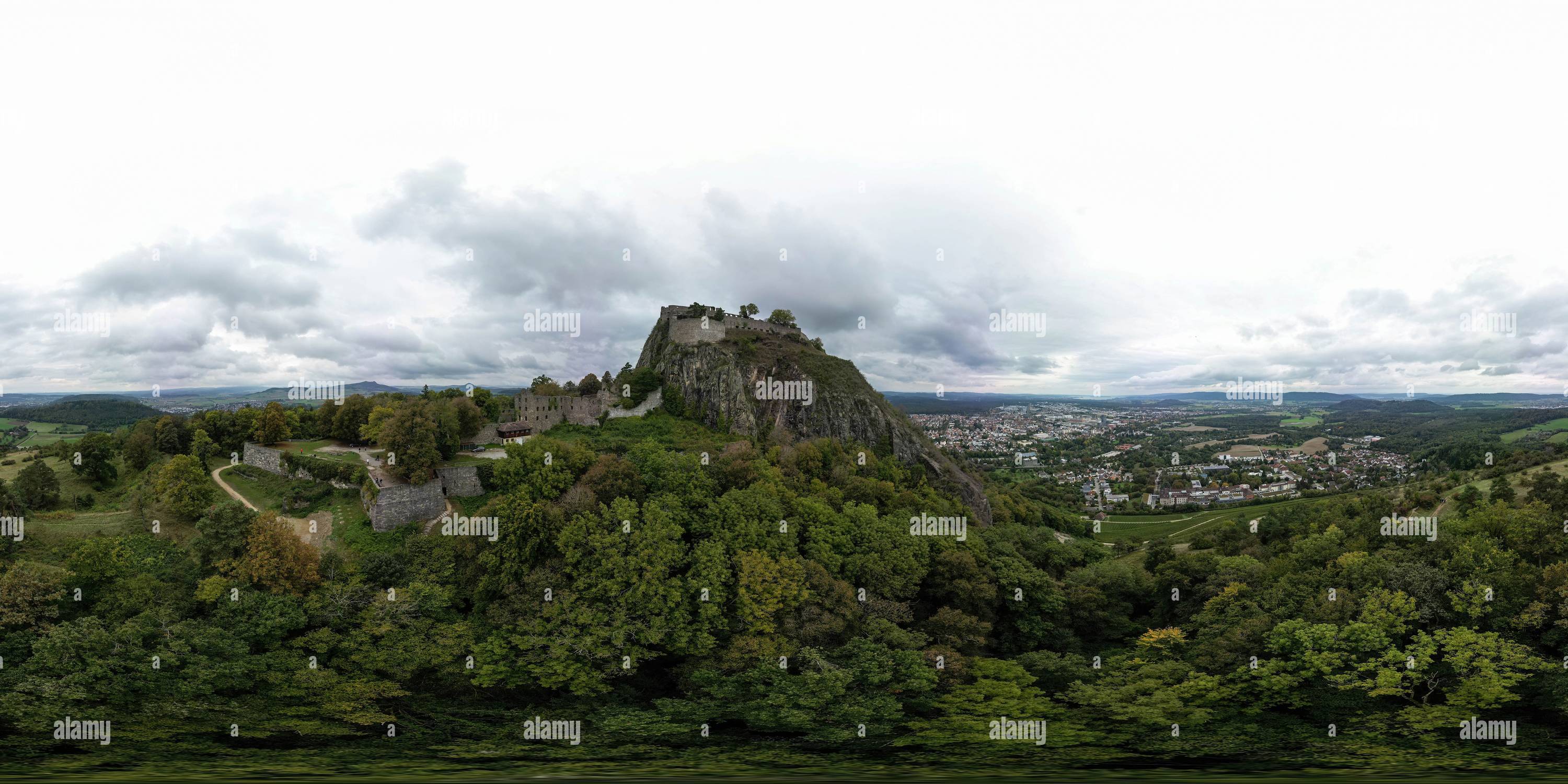 360° view of Hegau Festung Hohentwiel bei Singen - Alamy