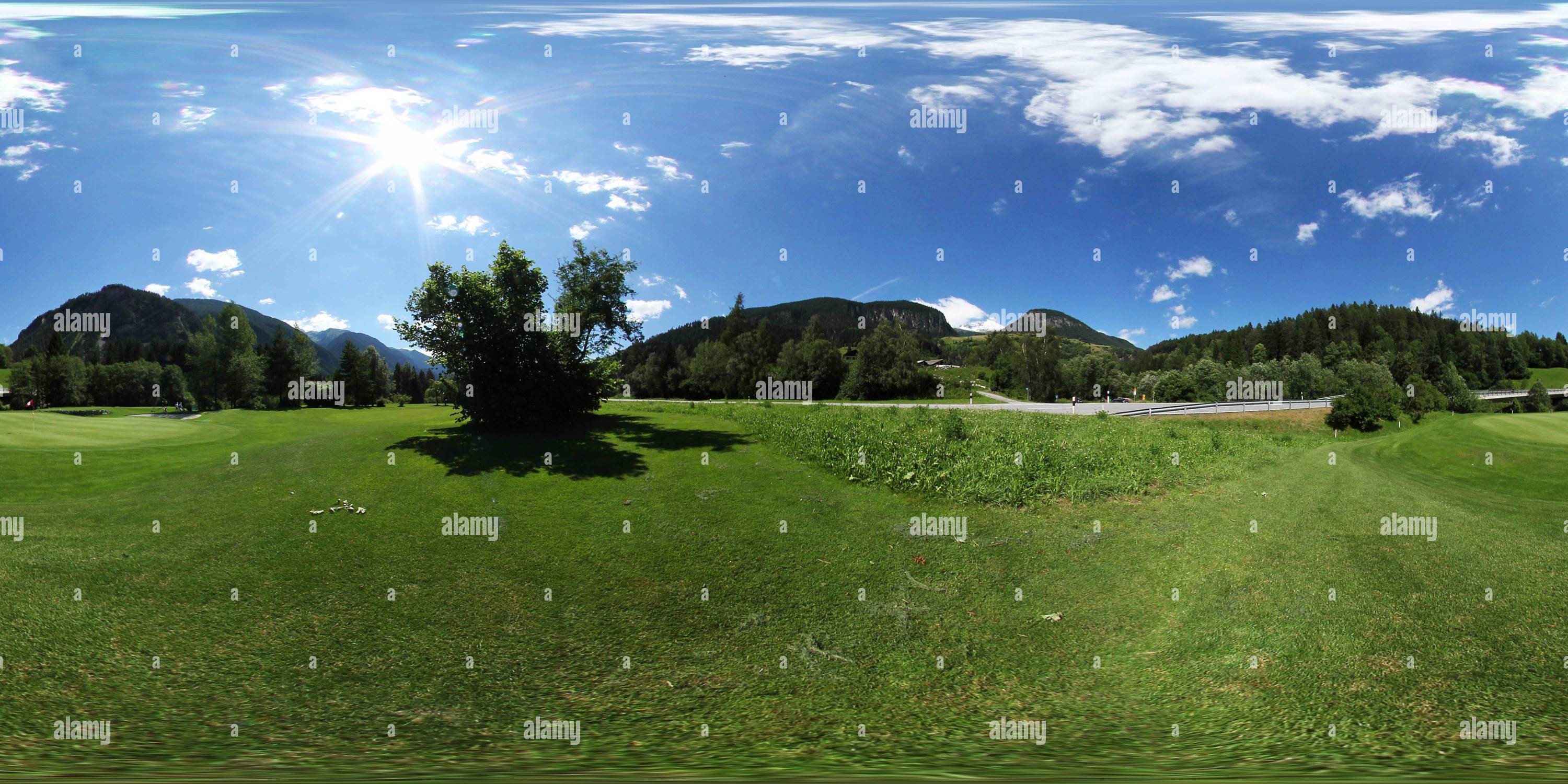360° view of Alvaneu Bad Golf Course - Alamy
