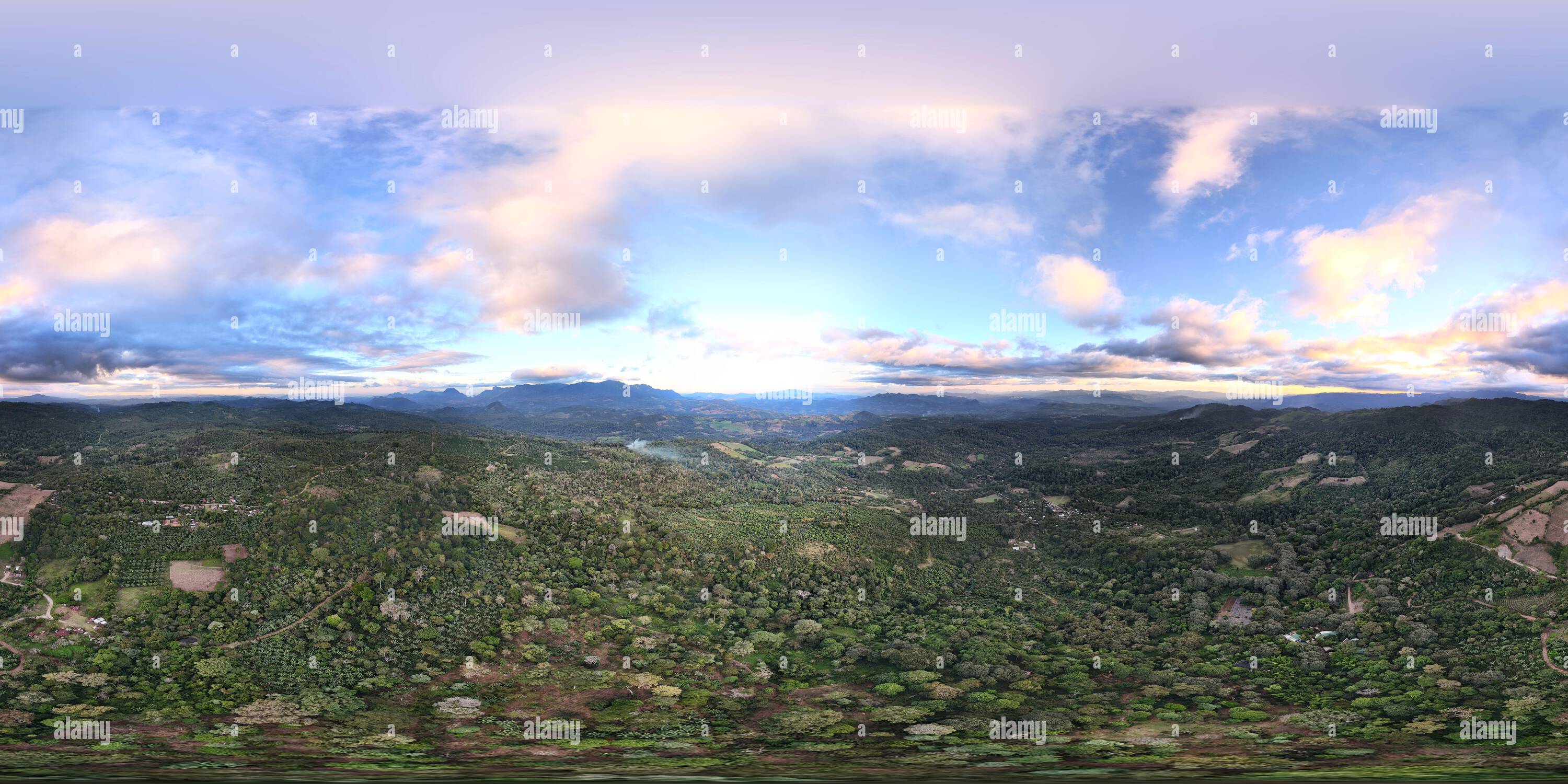 360° view of 360 VR panorama landscape in Nicaragua Penas Blancas ...