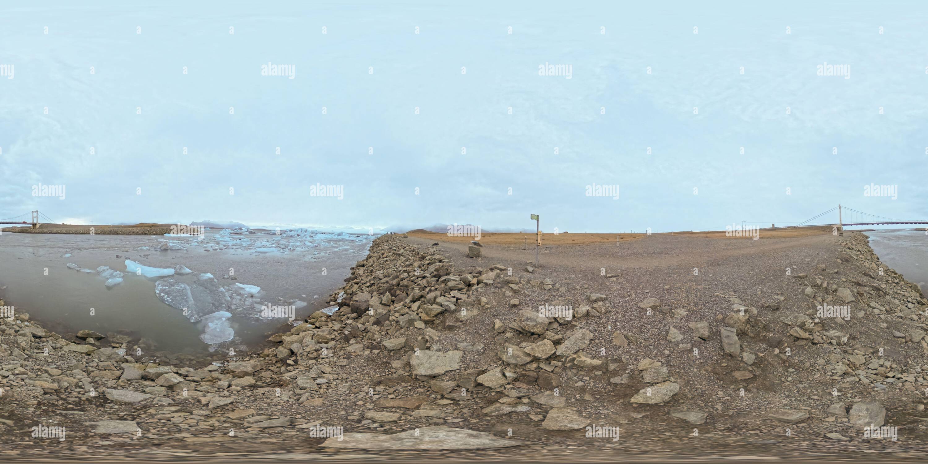 360° view of 360 VR equirectangular photo Diamond Beach Iceland 2024 ...