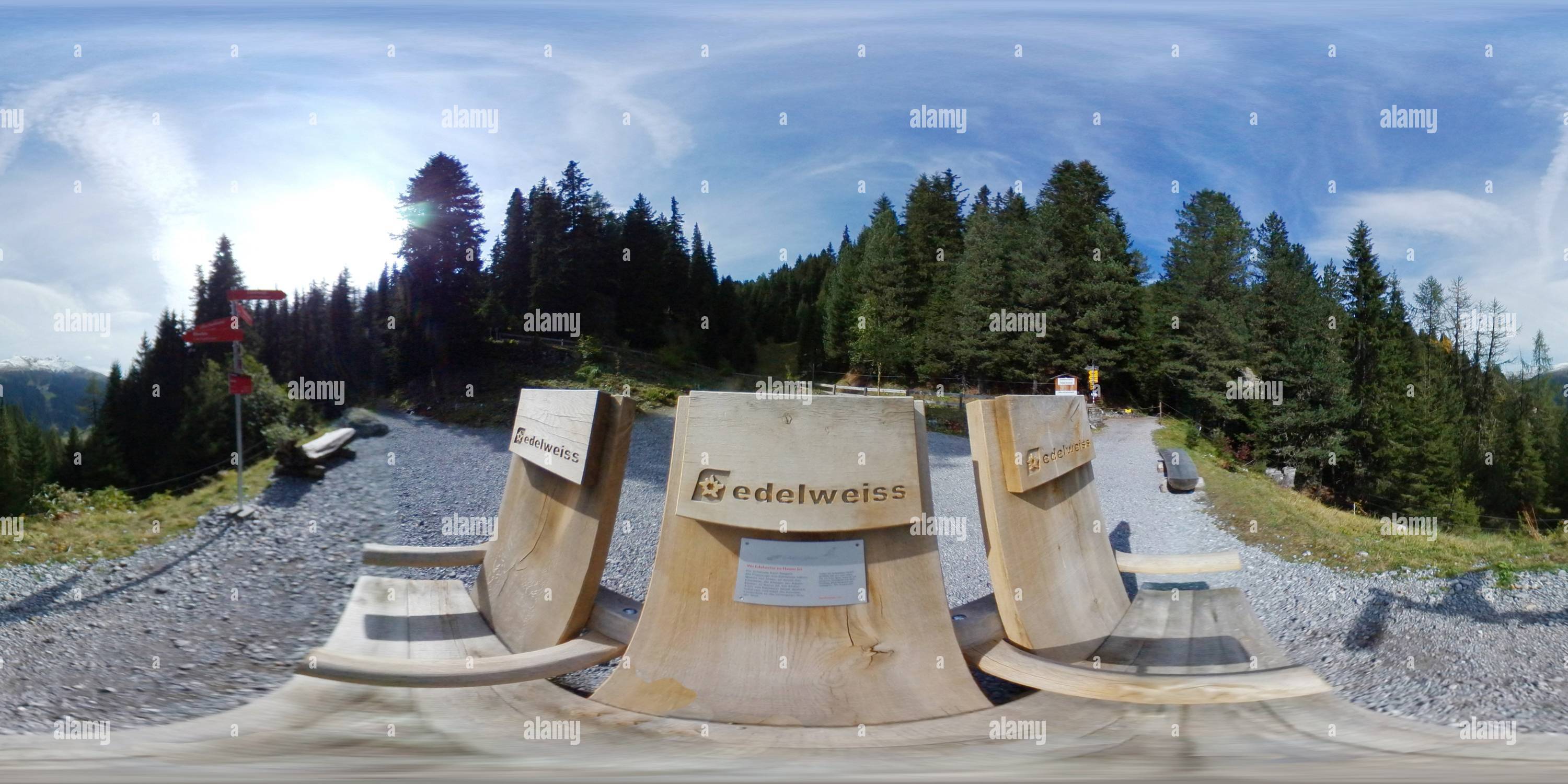 360° view of Edelweiss Bench at Thomas Mann Platz 1 - Alamy