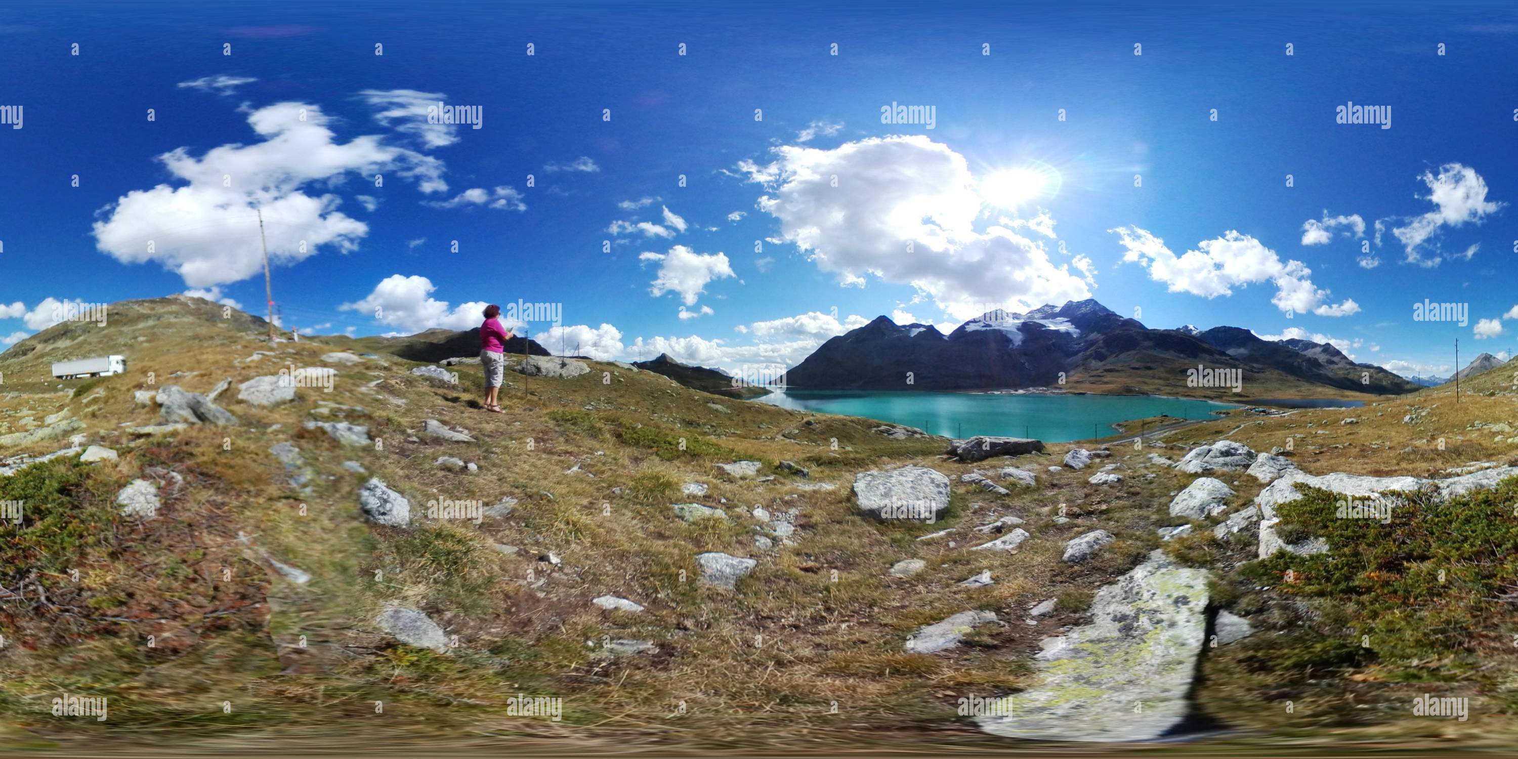 360° view of Lago Bianco 1 - Alamy