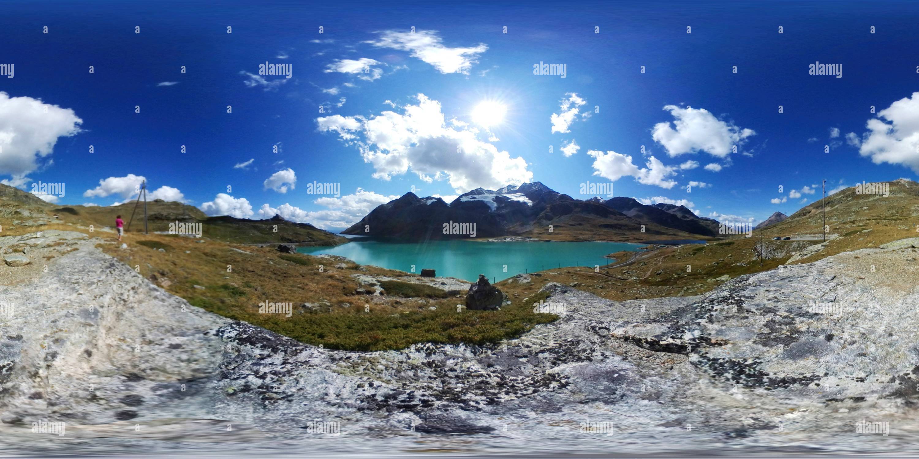 360° view of Lago Bianco 2 - Alamy