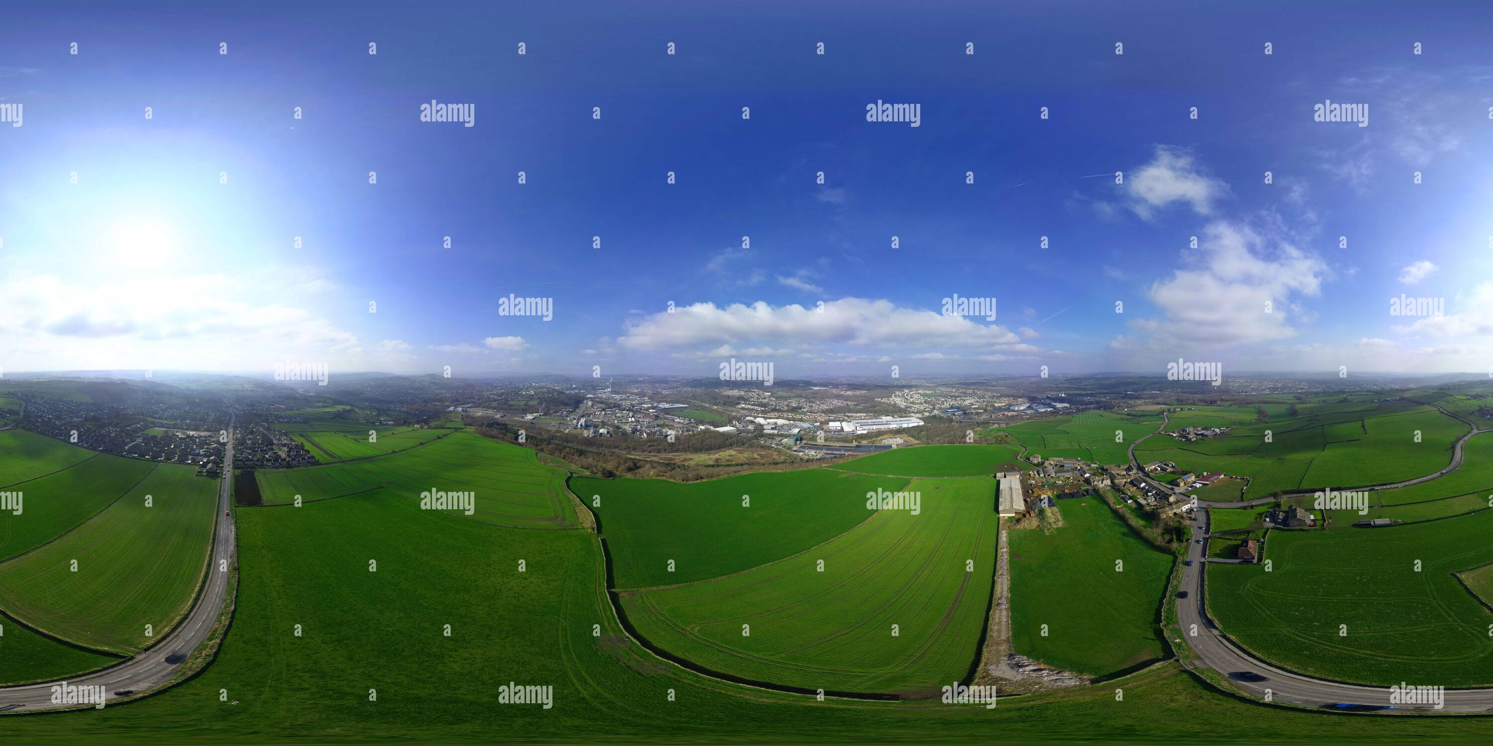 360 panorama uk hills hi-res stock photography and images - Alamy