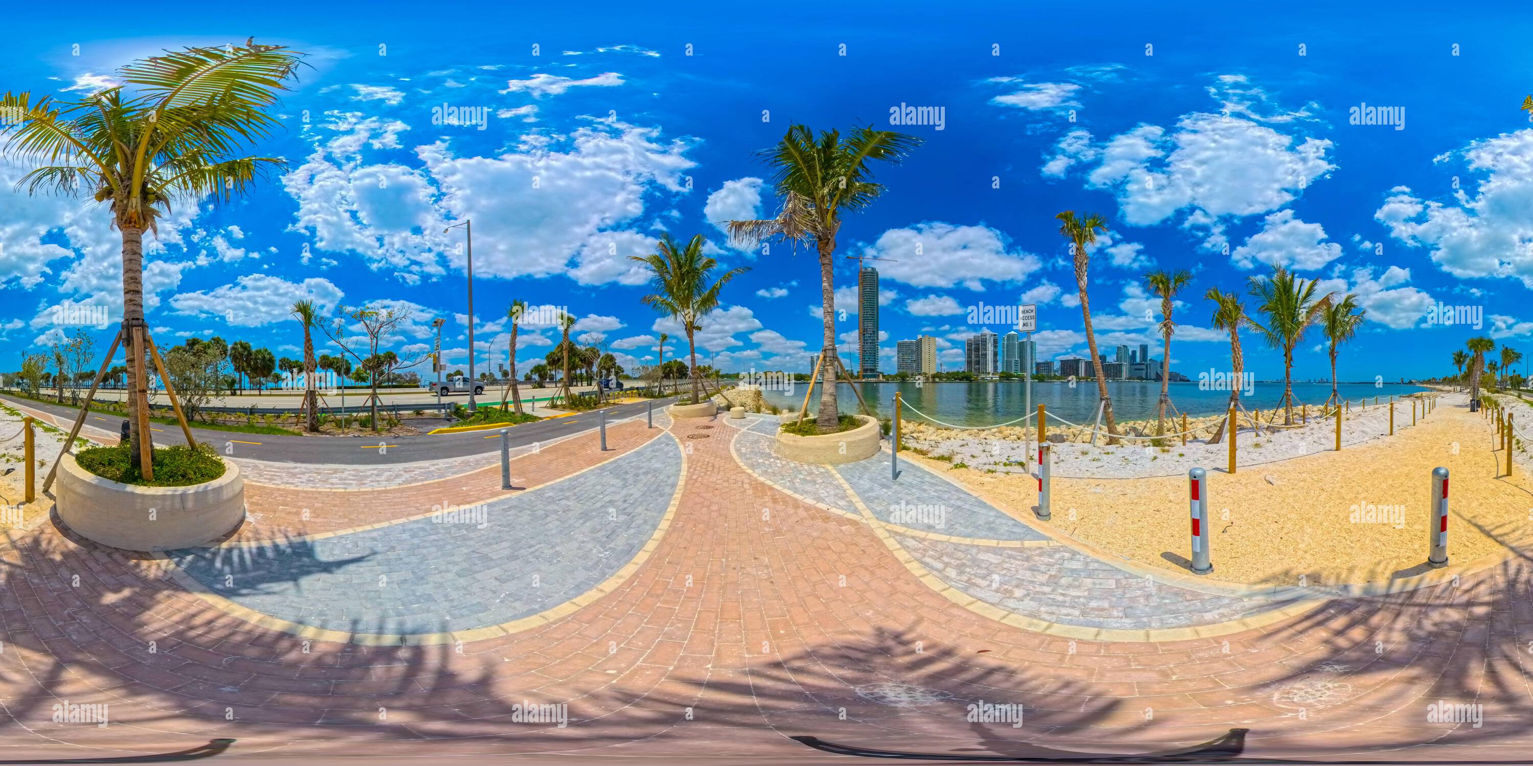 360° view of Key Biscayne renovation 2025. 360 equirectangular photo of ...