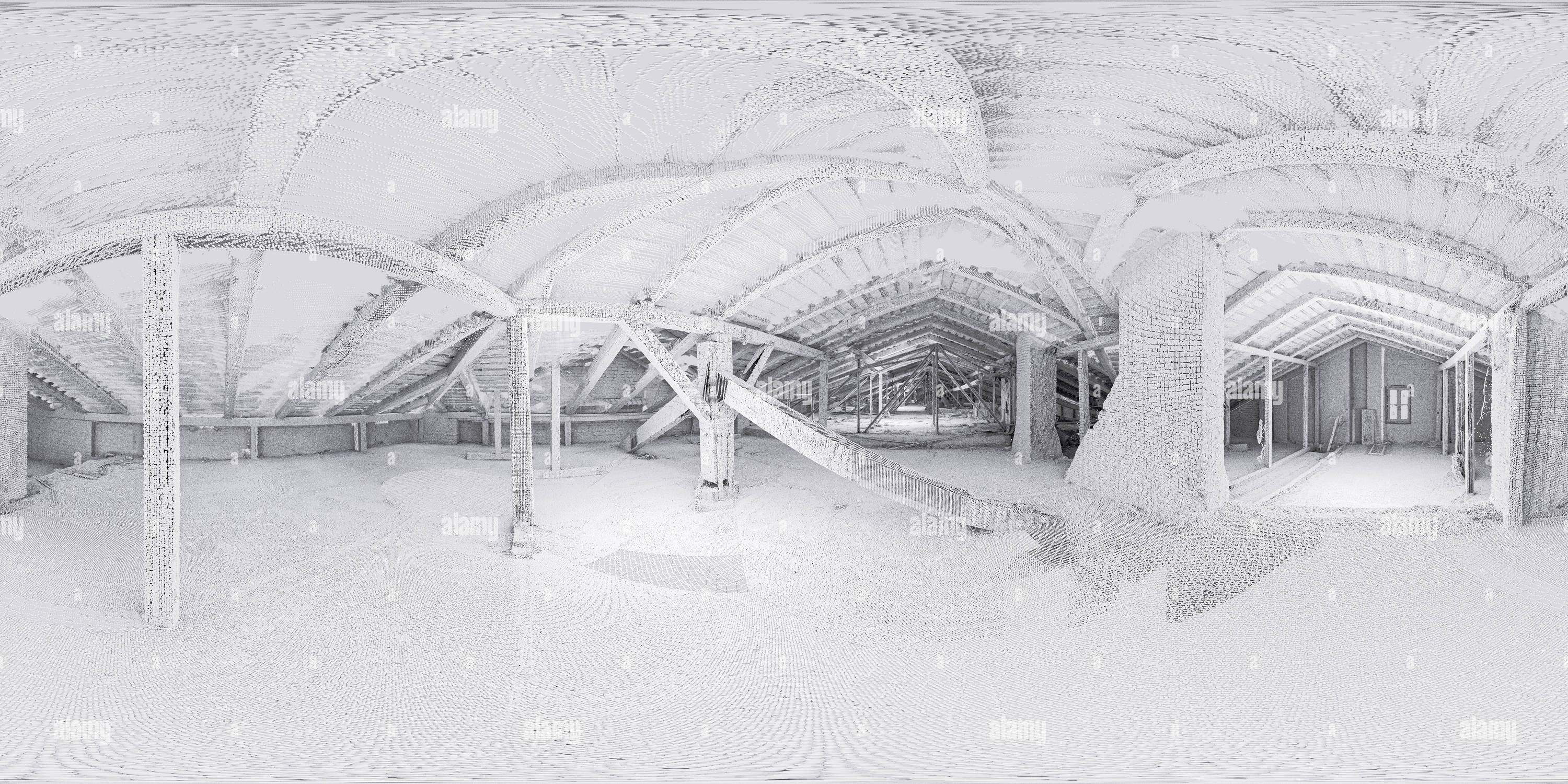 360° view of TOL Roof Truss 01 - Alamy
