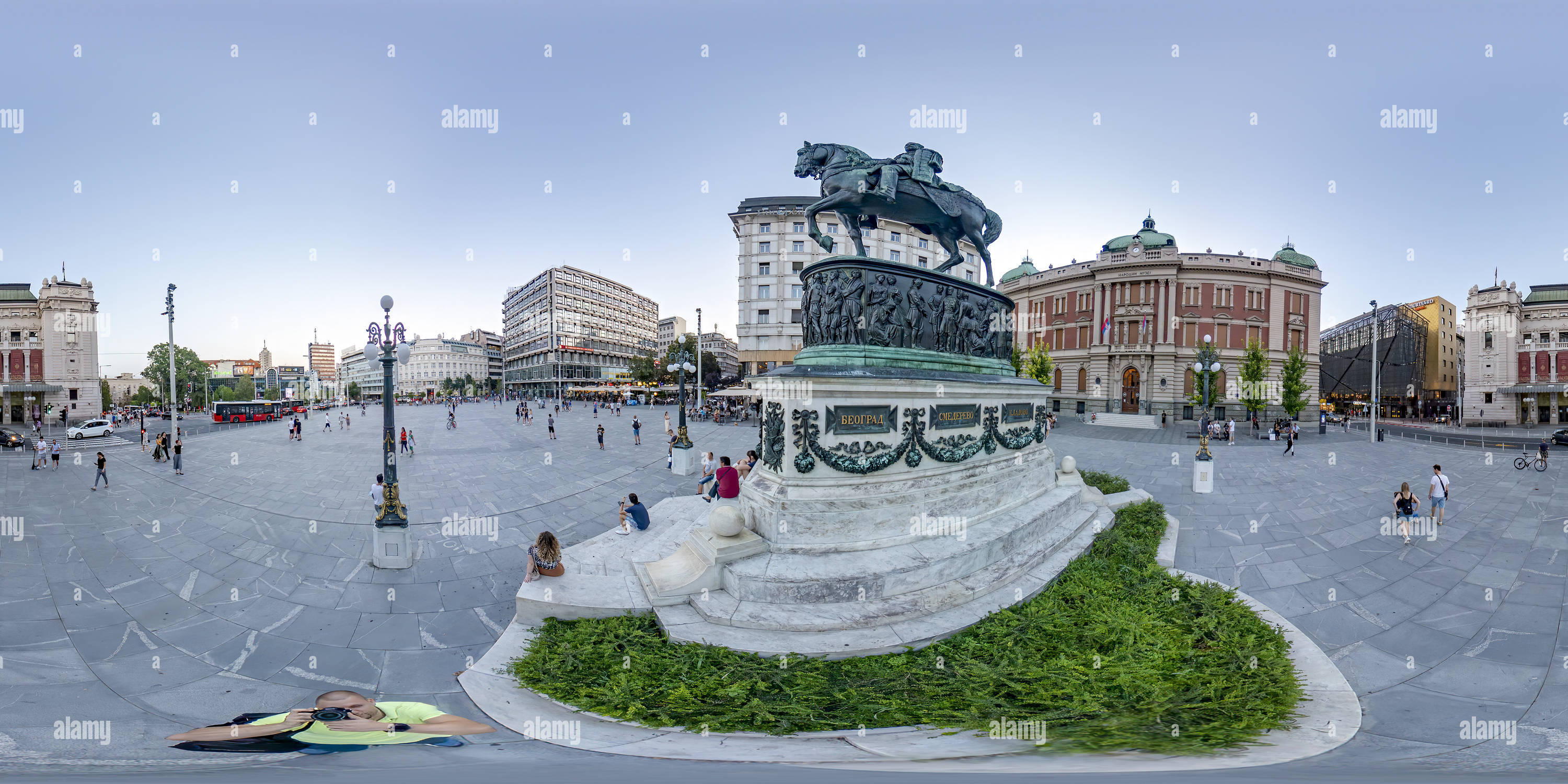 Belgrade theatre square city hi-res stock photography and images - Alamy
