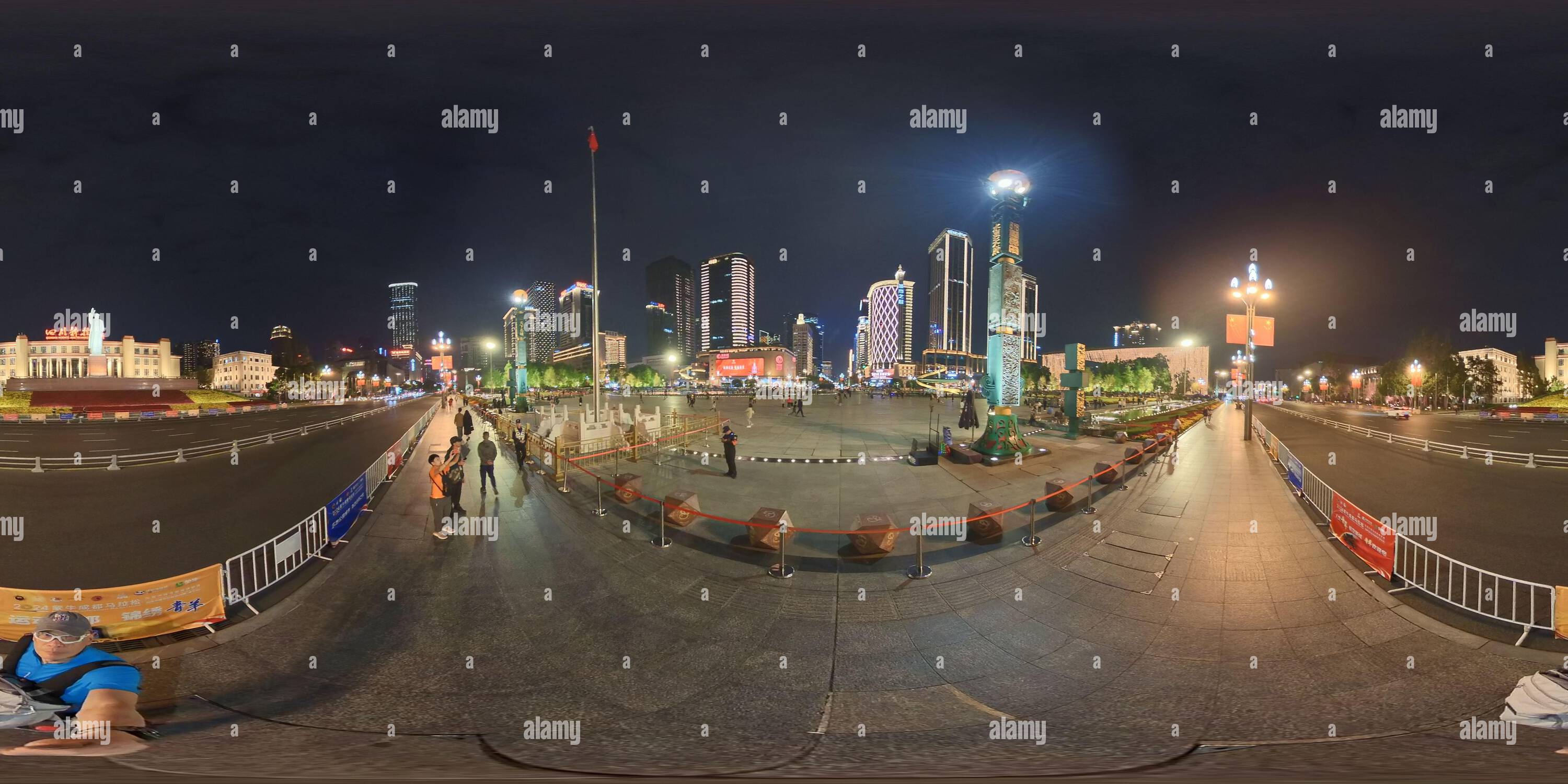 360° view of 360 view of tourists and locals visiting the local ...