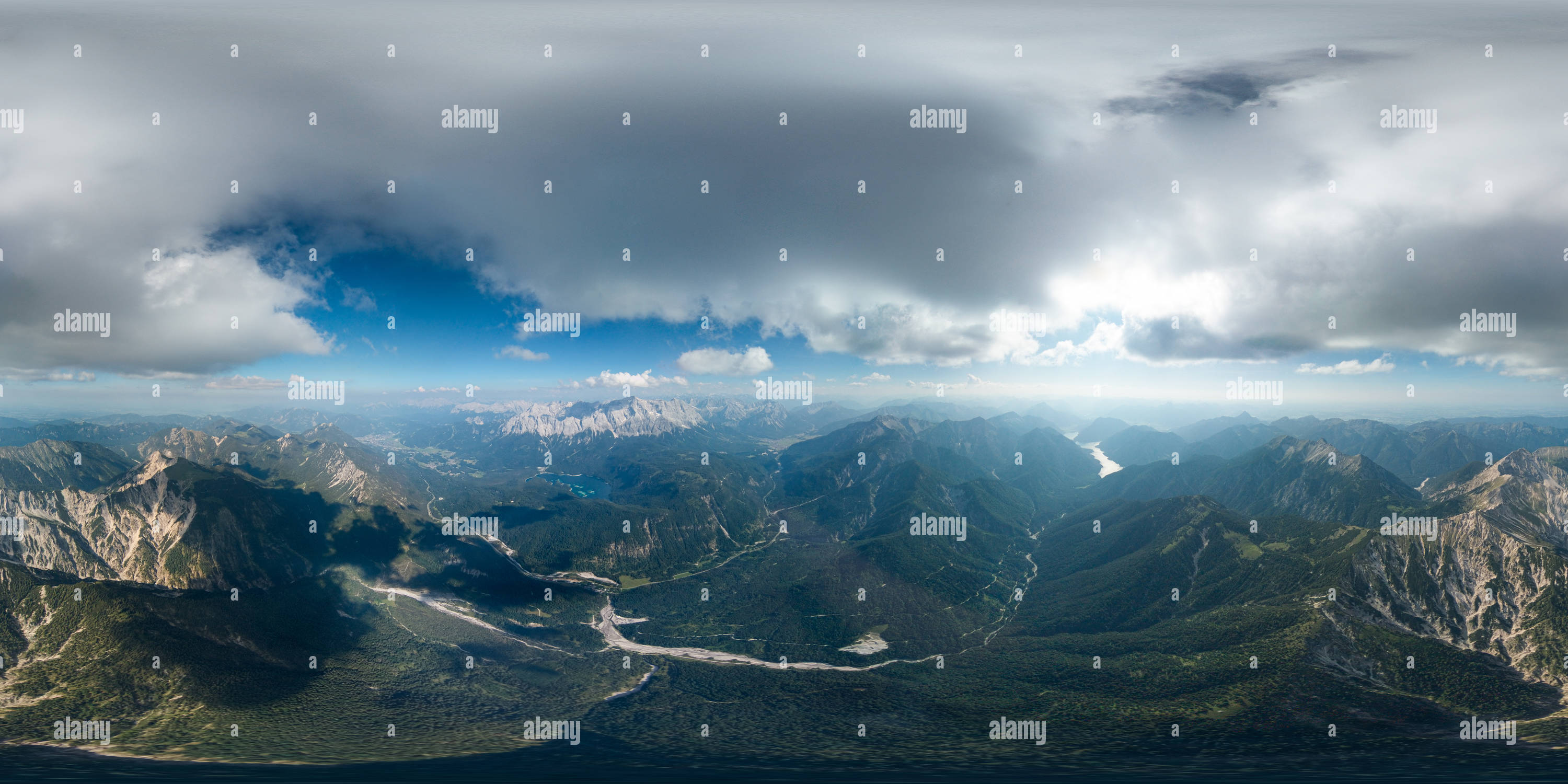 Aerial vr 360 panorama mountains hi-res stock photography and images ...