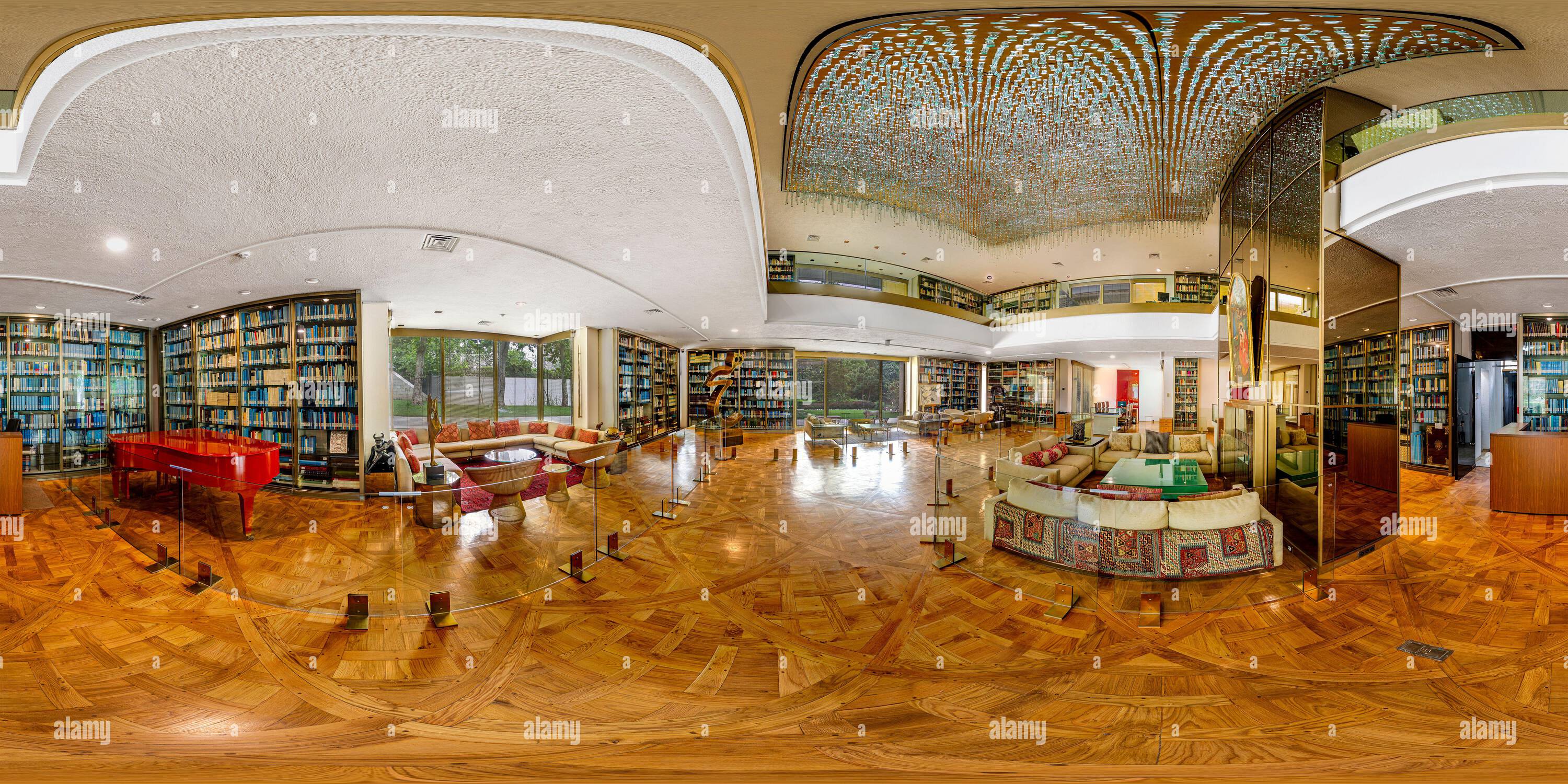 360° view of Stunning 360-Degree Panoramic View of the Private Library ...