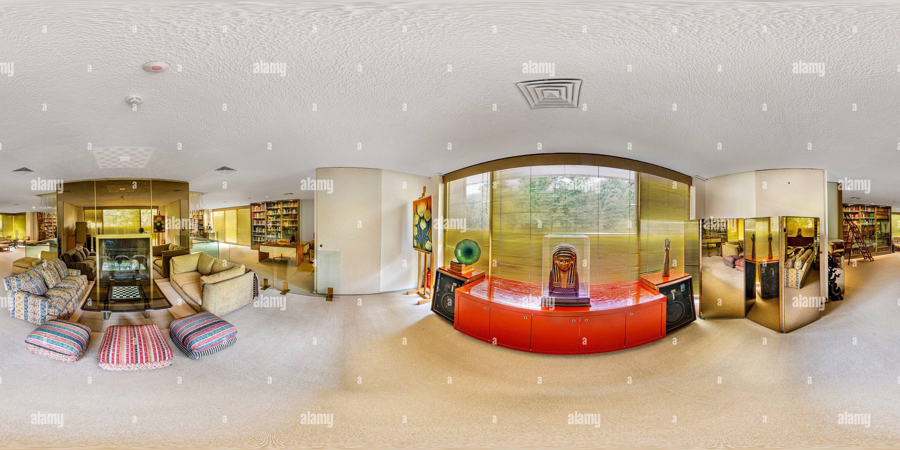360° view of Stunning 360-Degree Panoramic View of the Private Library ...
