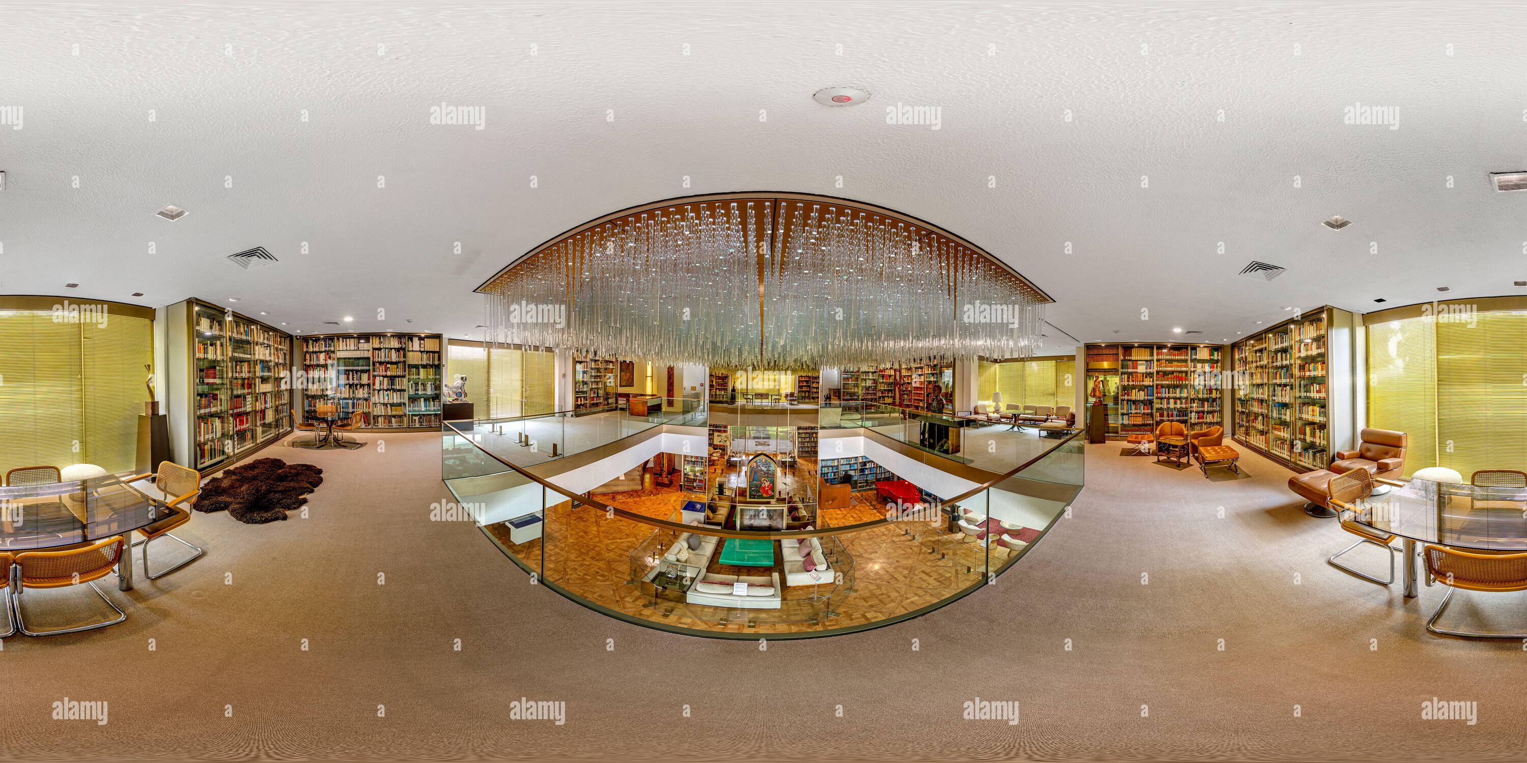 360° view of Stunning 360-Degree Panoramic View of the Private Library ...