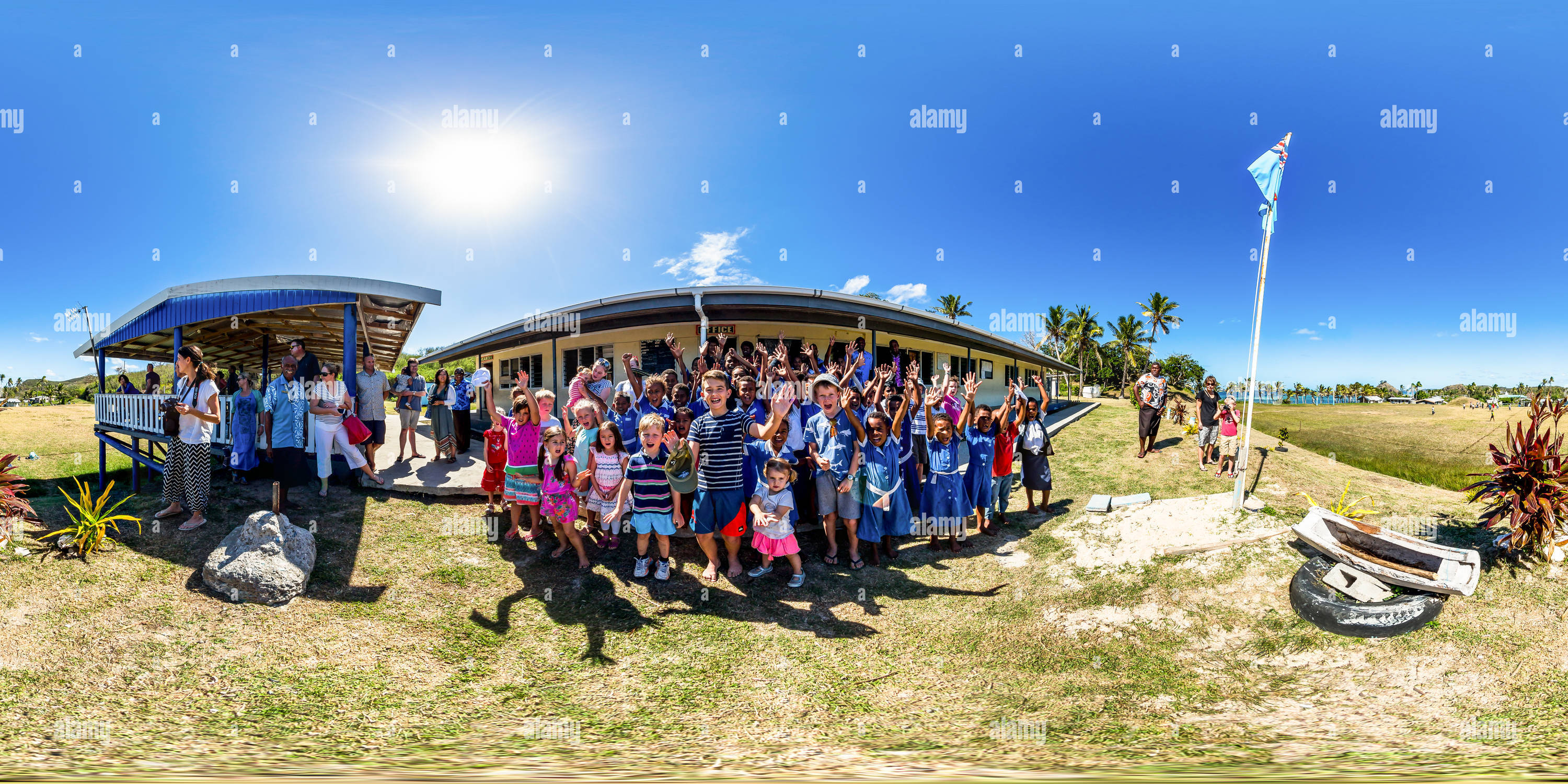 360° view of Visit Bukama Village - Yasawa Island - Fiji Islands - Alamy