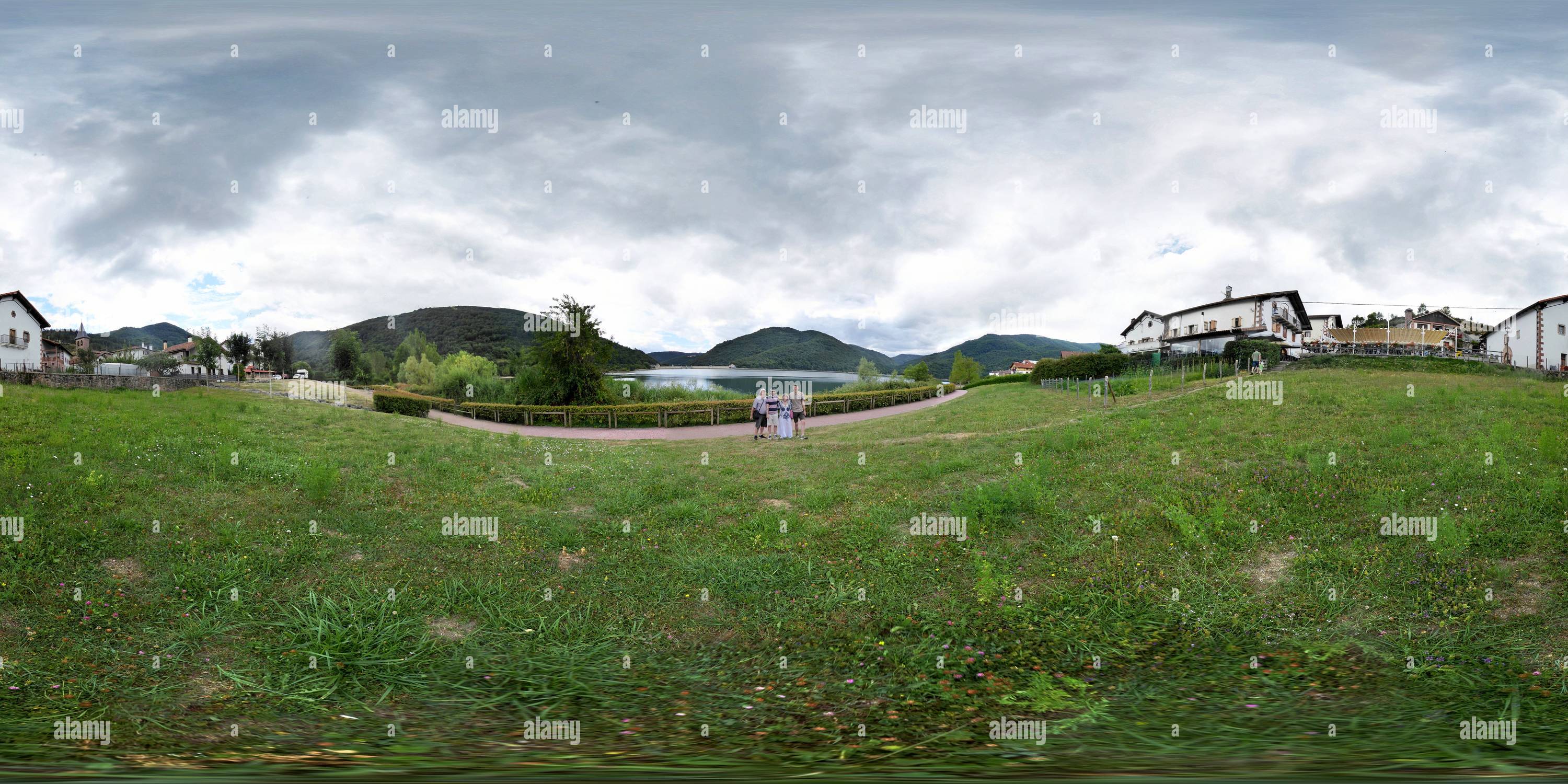 360° view of Eugi Reservoir, Navarra 2025 1 - Alamy