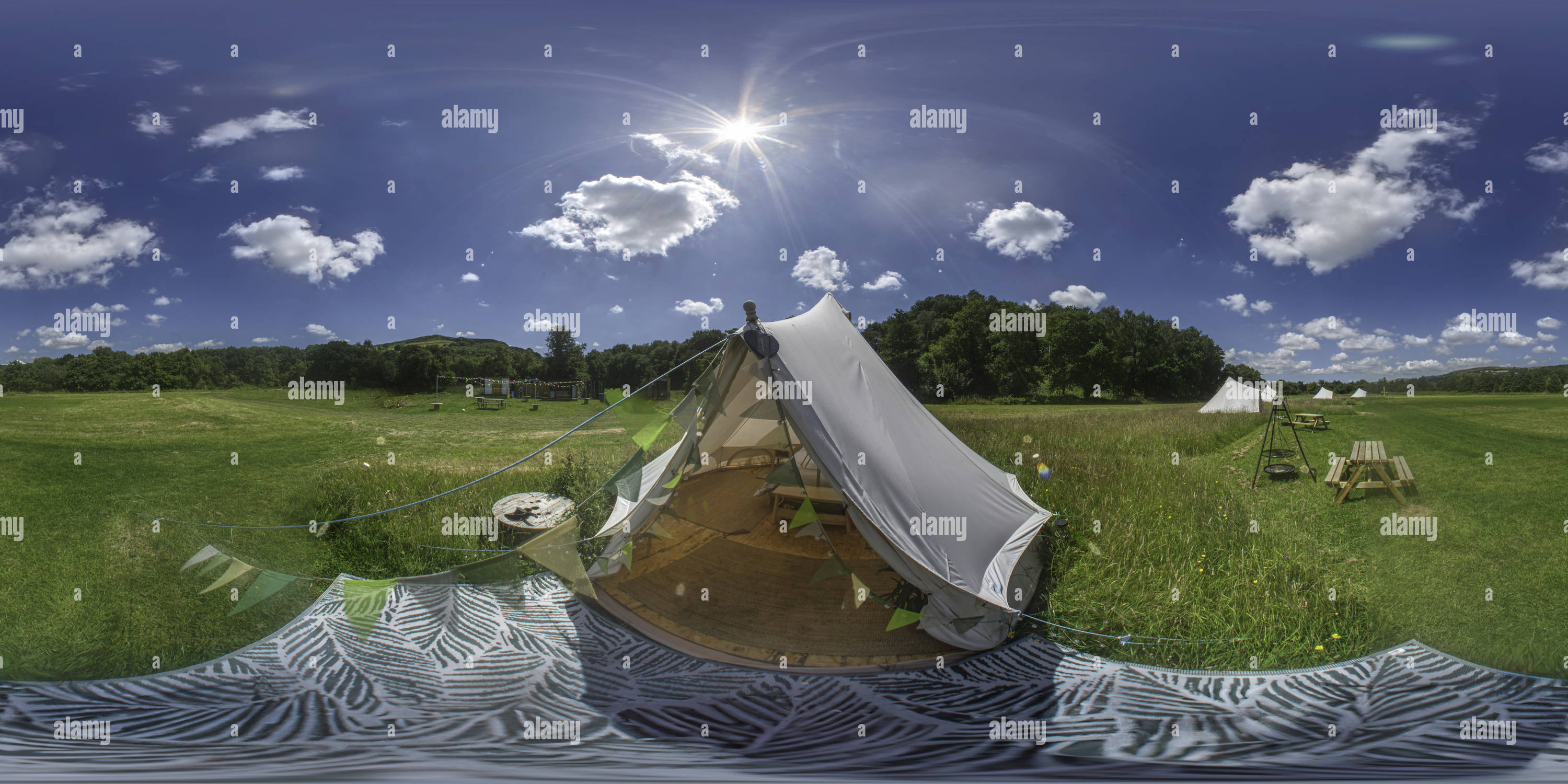 360° view of Luxury Glamping at Garth Glamping, Gwaelod-y-garth, South ...