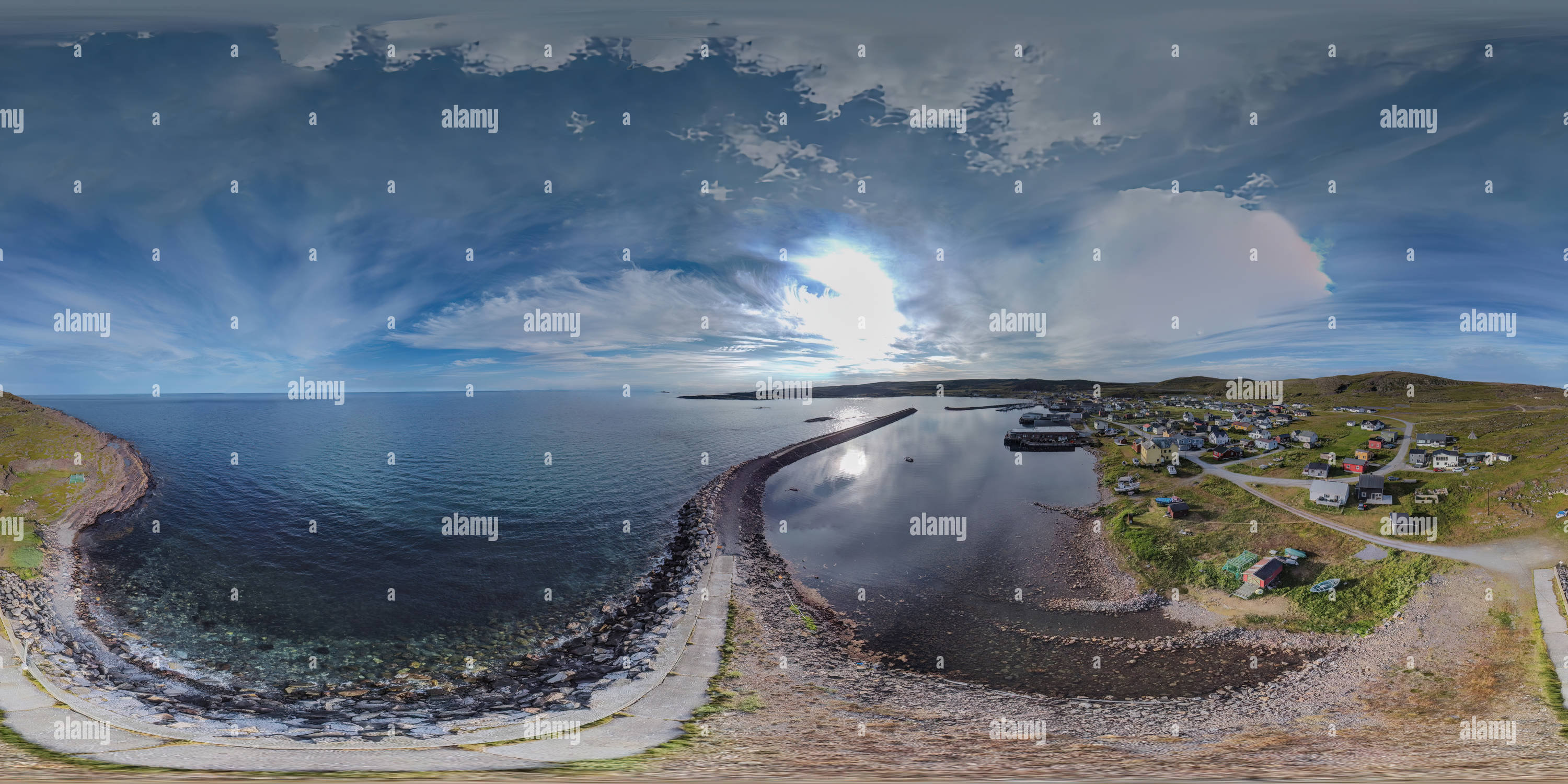 360° view of Kiberg - The most eastern village in mainland Norway - Alamy