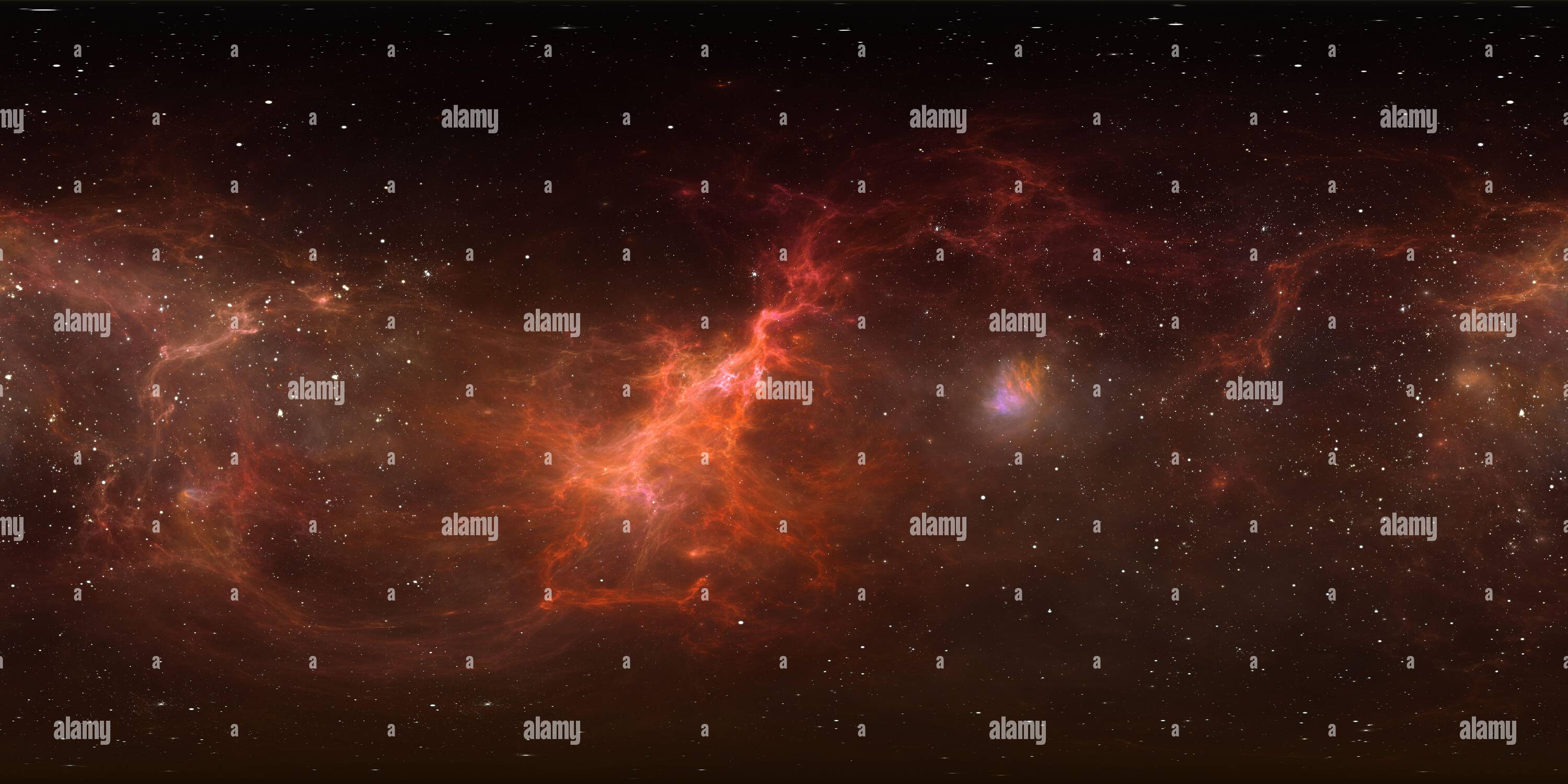 360° view of 360 degree equirectangular projection space background ...