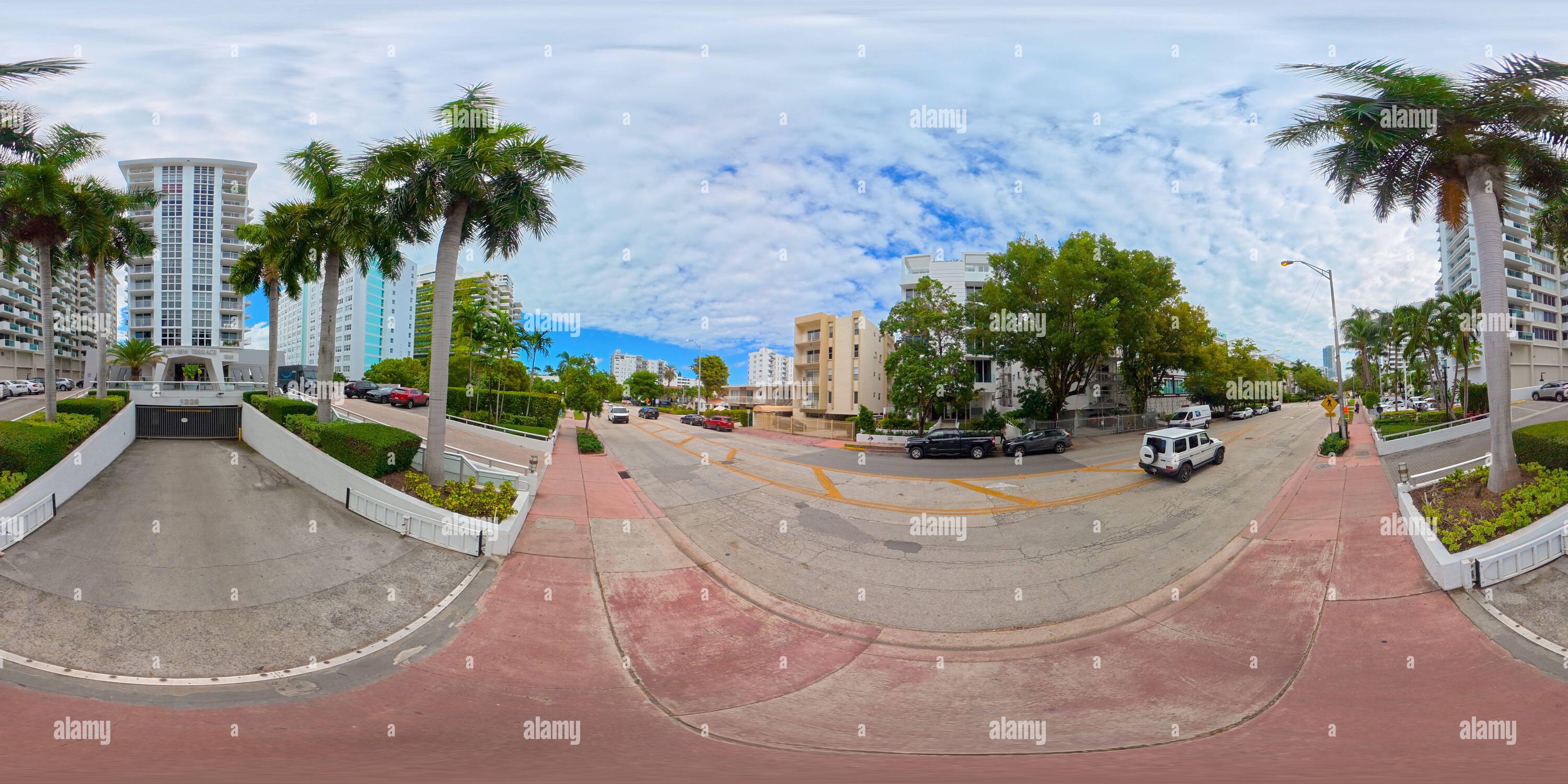 360° view of Miami Beach, FL, USA - October 16, 2025: Bayview Terrace ...