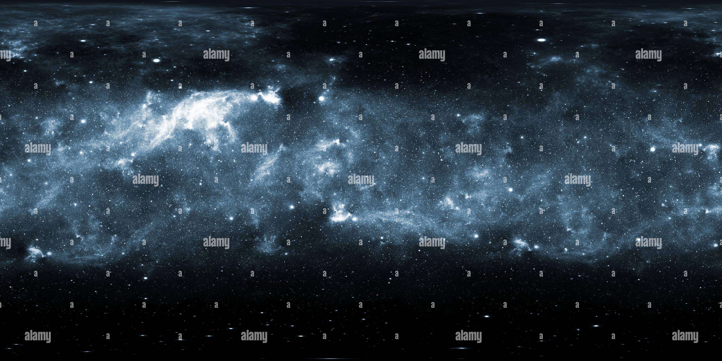 360° view of 360 degree equirectangular projection space background ...