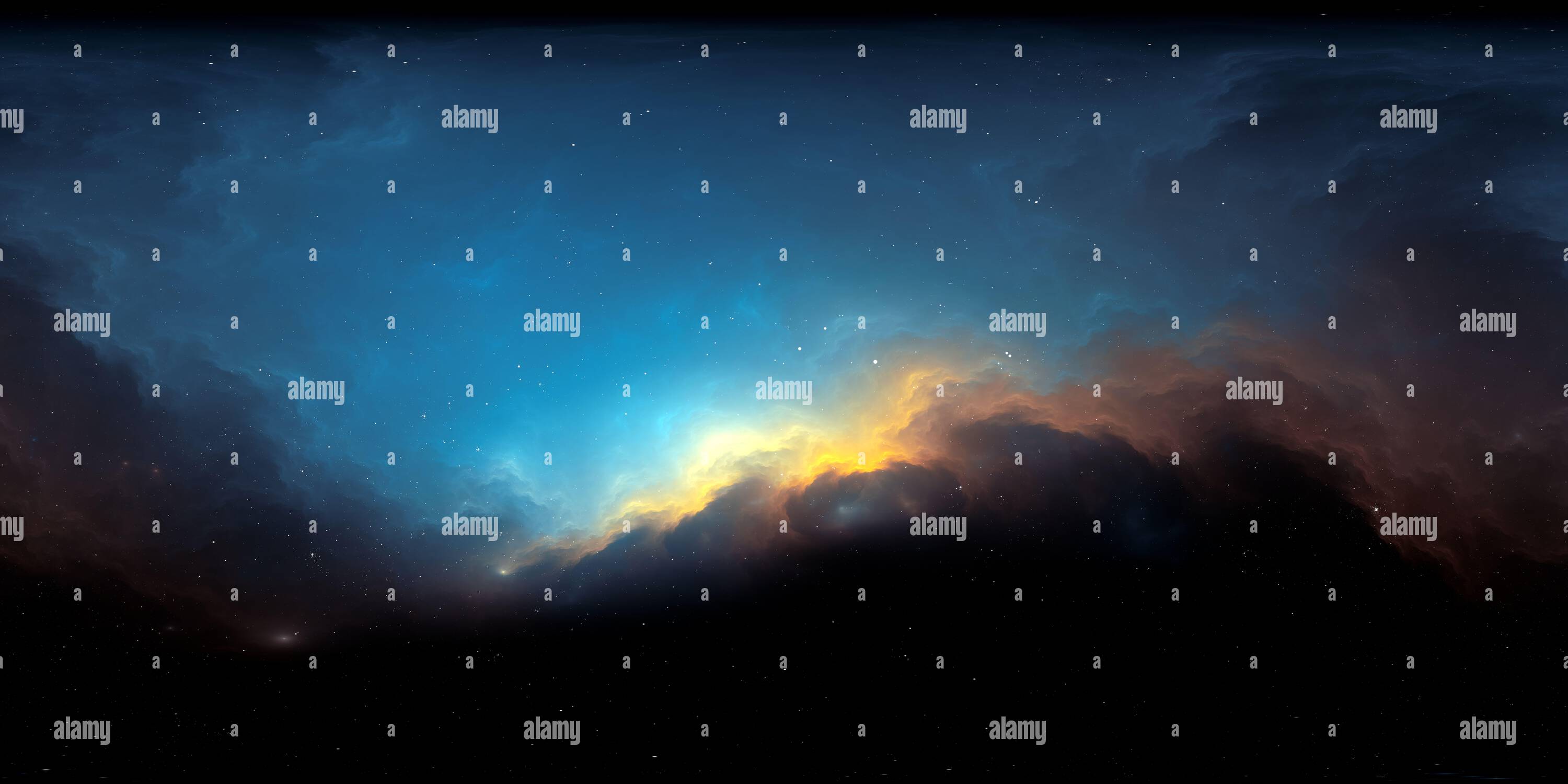 360° view of 360 degree equirectangular projection space background ...