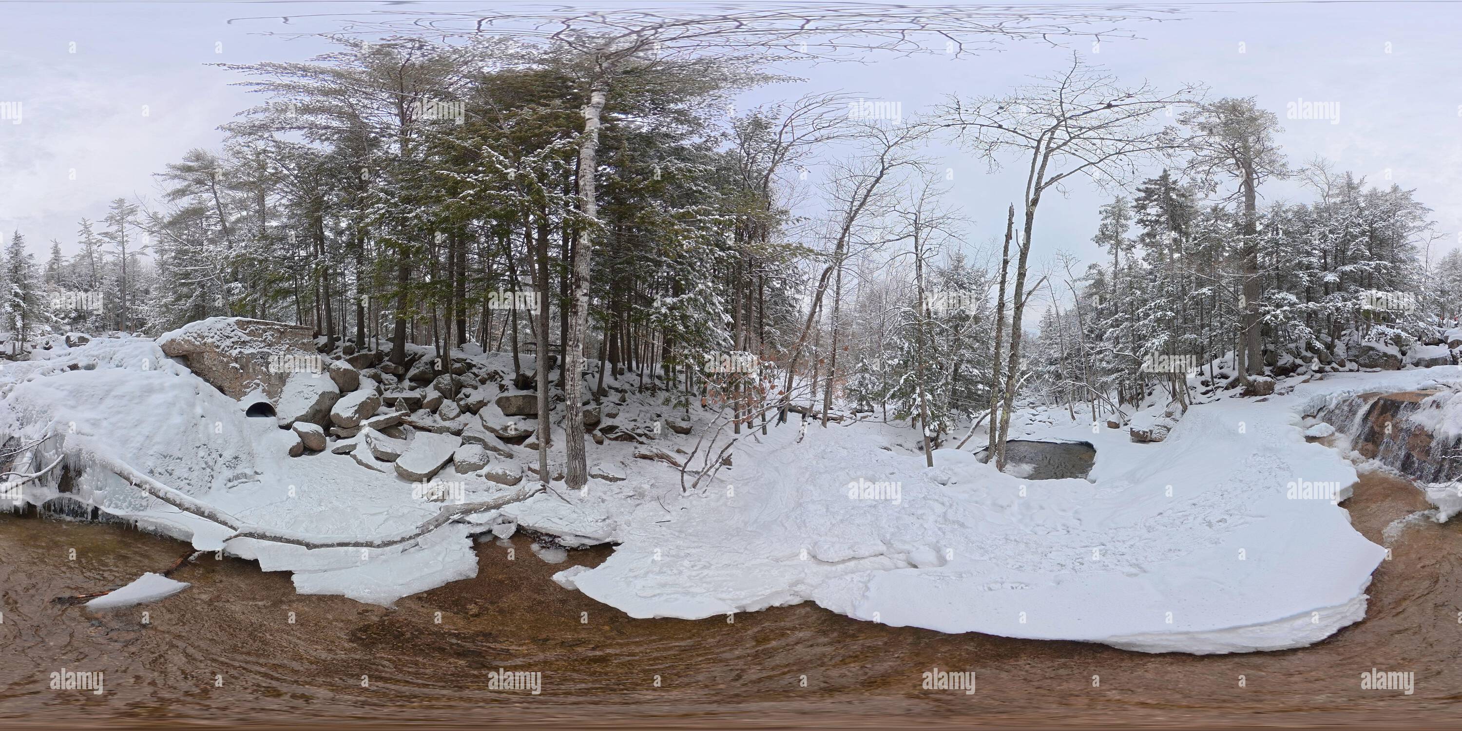 360° view of Winter snow in New Hampshire USA January 2026 - Alamy