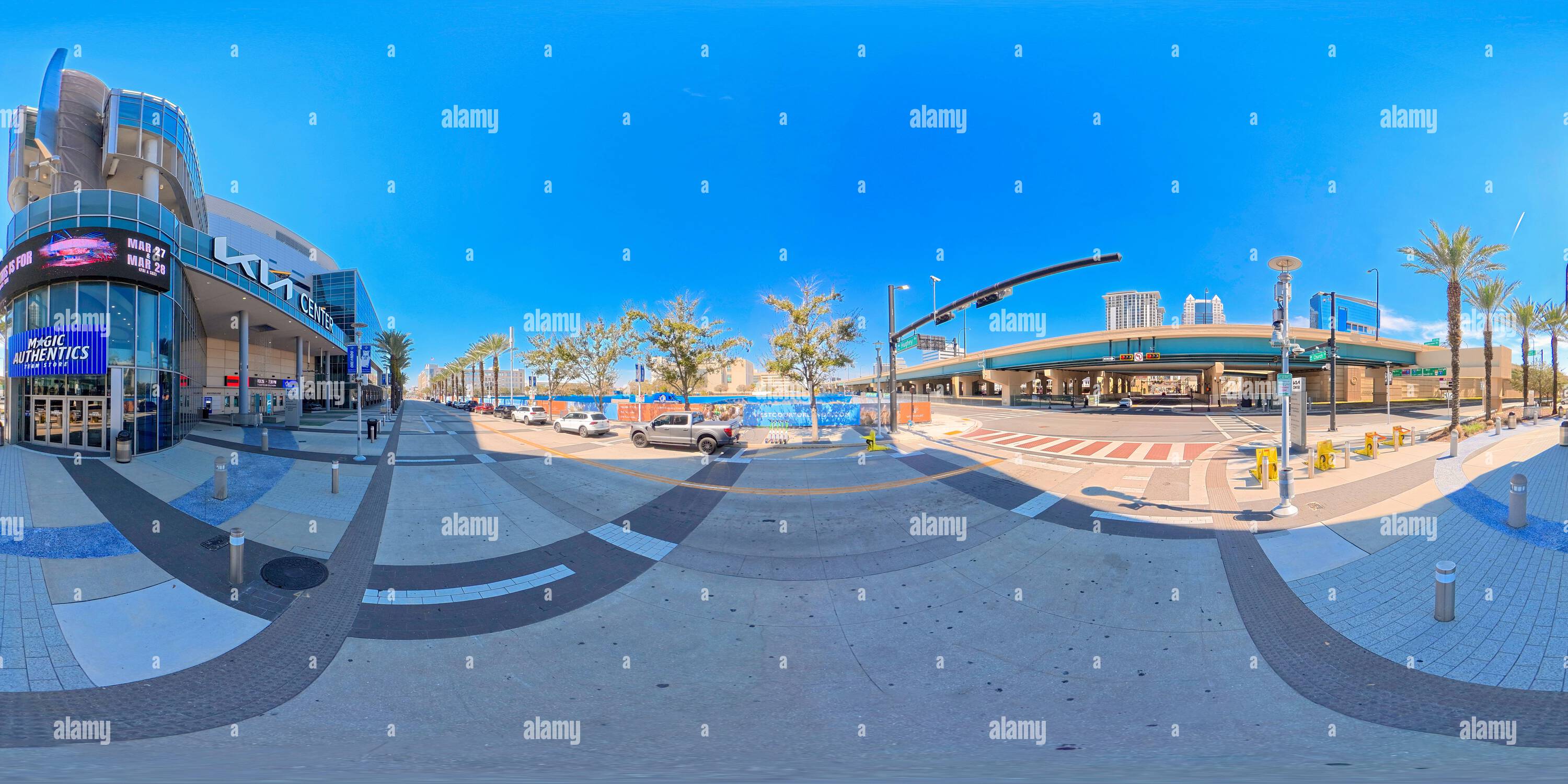 360° view of Orlando, FL, USA - February 25, 2026: Kia Center Downtown ...