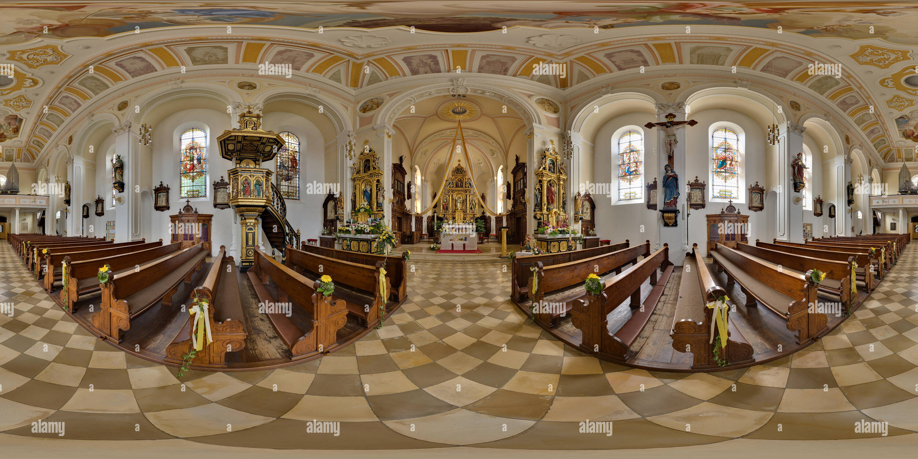360° view of "Dome" of Hallertau - Alamy