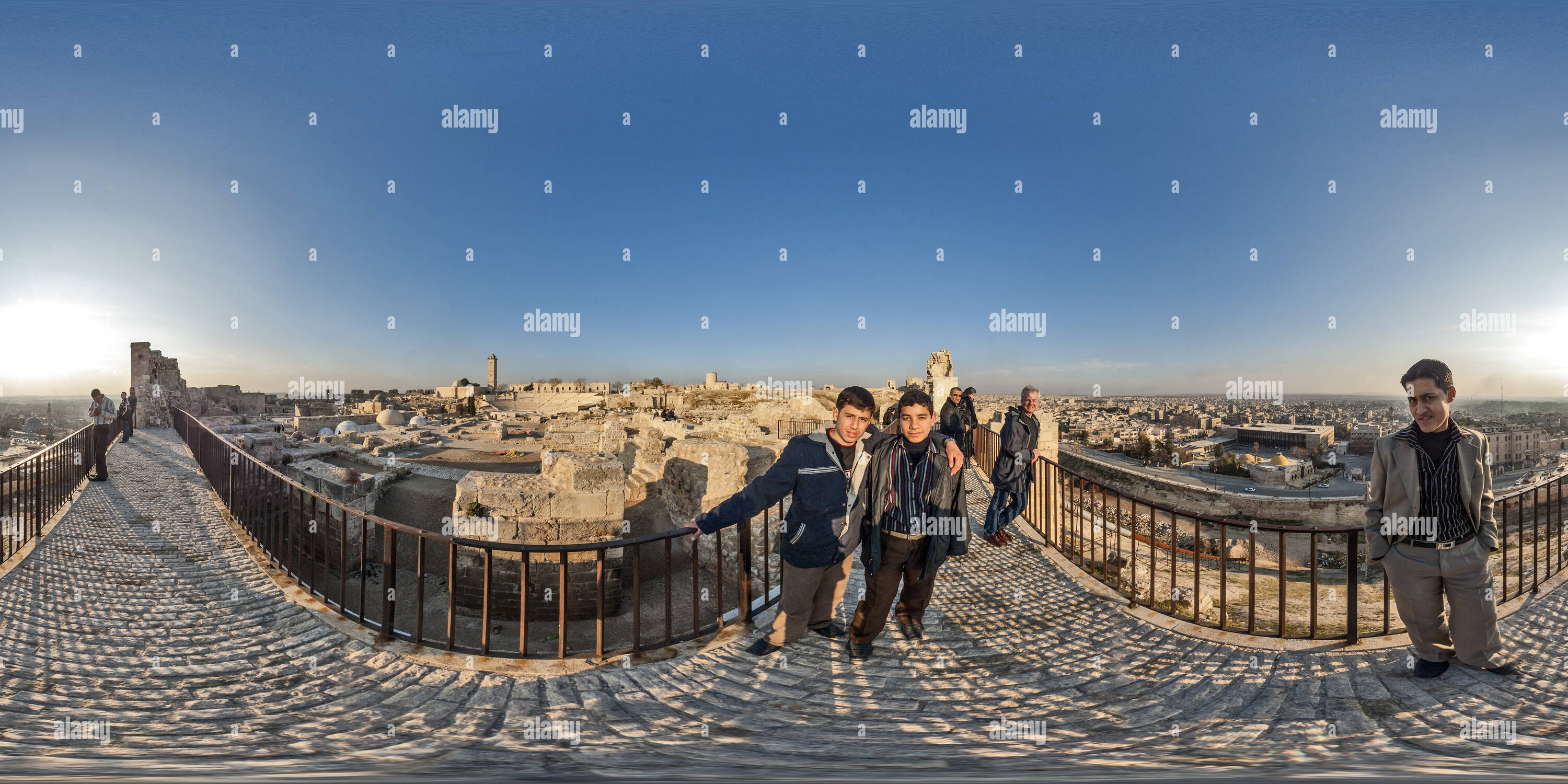 360° view of 02 Aleppo Citadel 2006 - Alamy