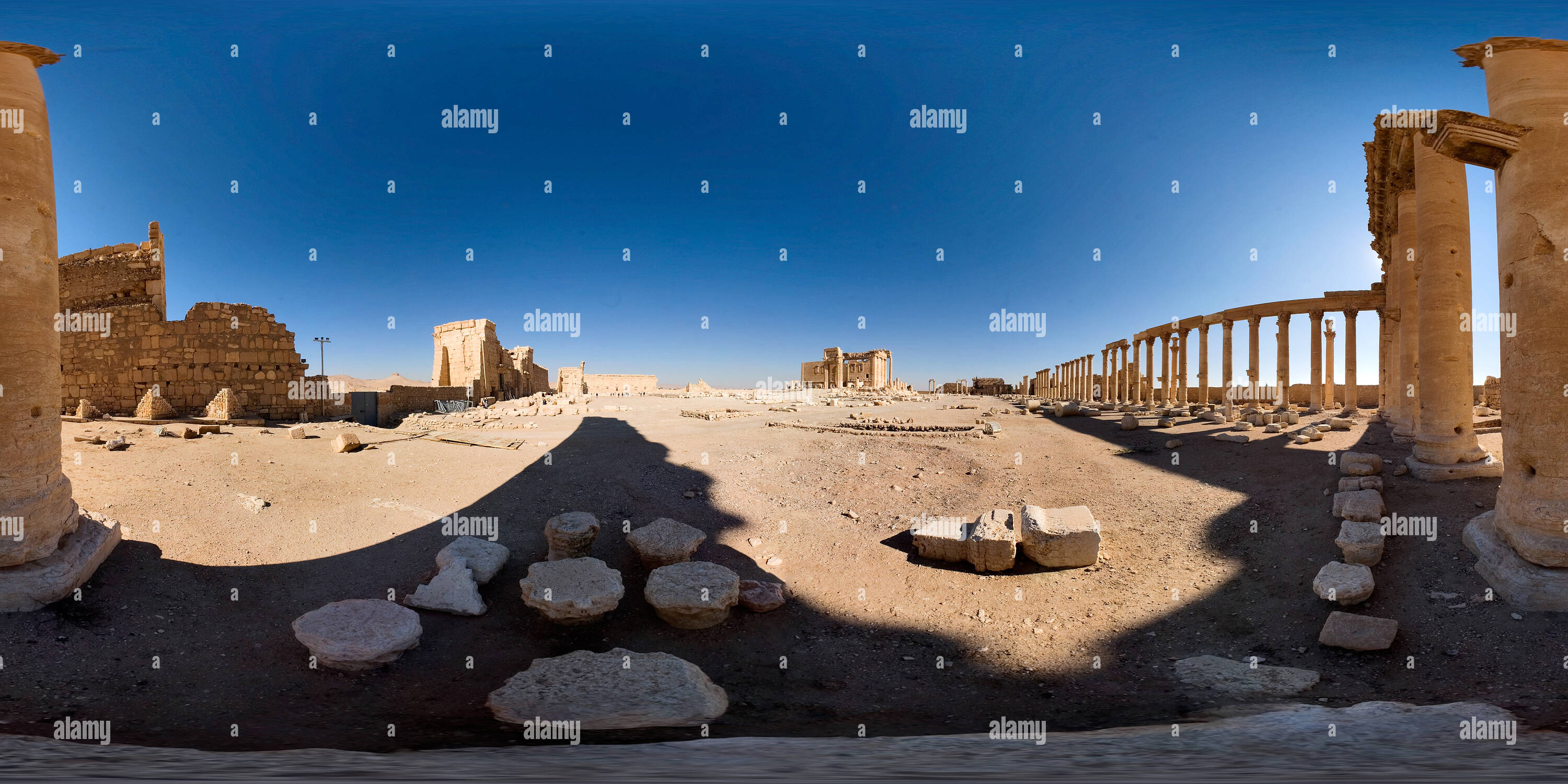 360° view of Palmyra Temple of Bel - Alamy