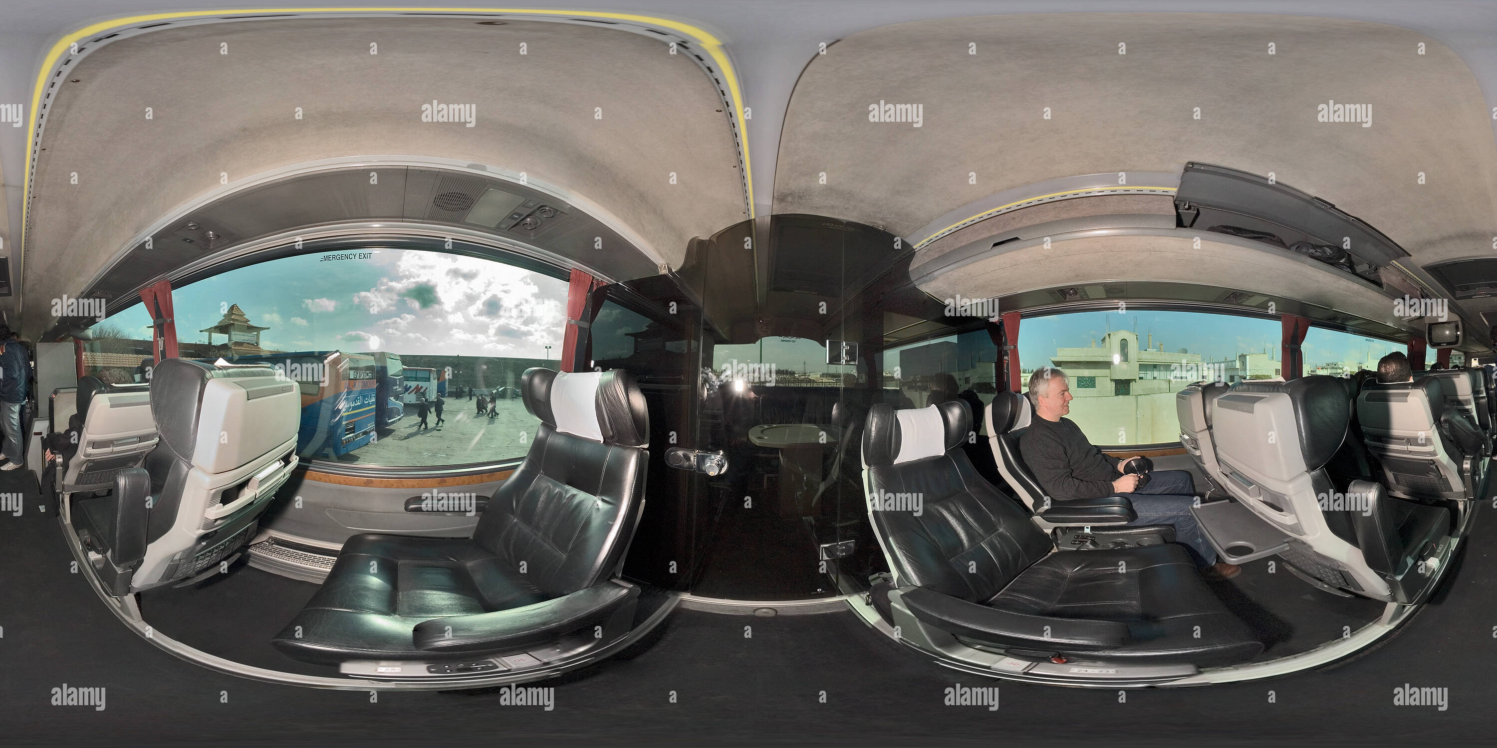 360° view of Syrian Long Distance Bus - Alamy