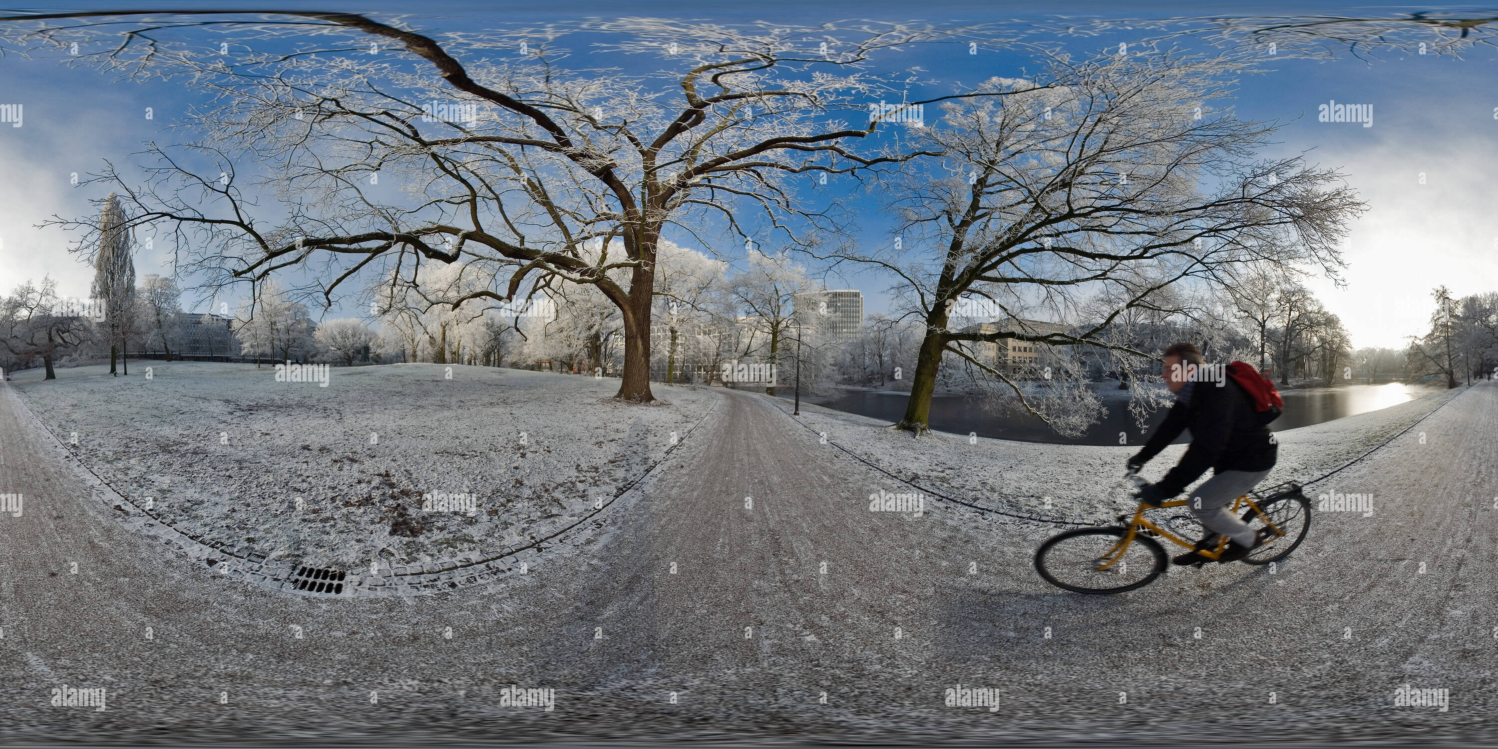 360° view of Winter in Bremen - Alamy