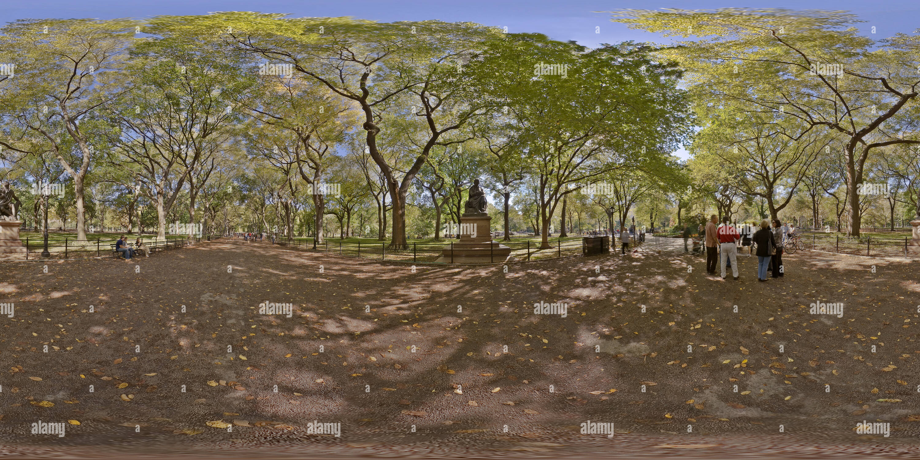 360° view of Walter Scott and Robert Burns - Alamy