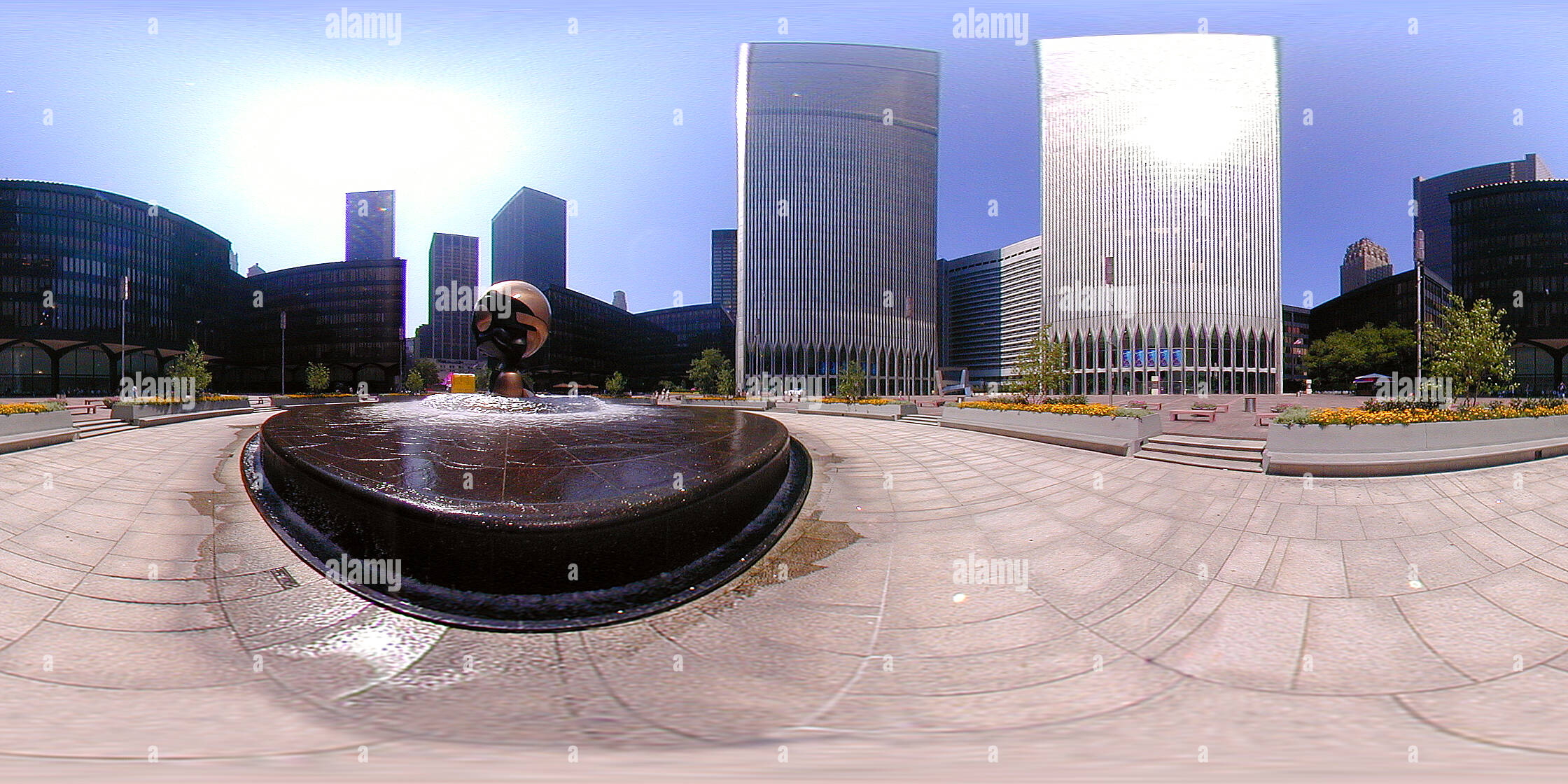 360° view of World Trade Center Twin Towers - Alamy