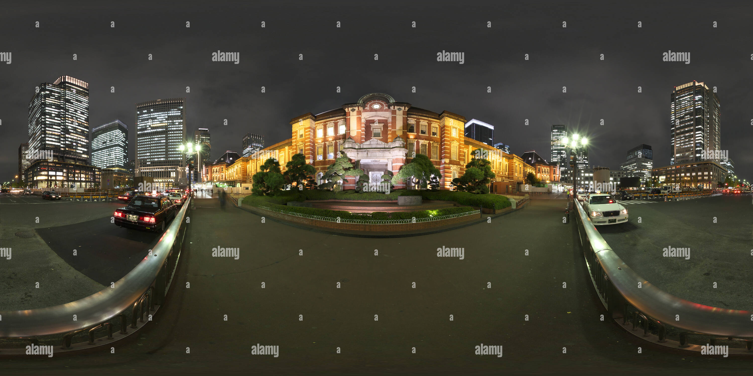 360° view of Tokyo station Night scene - Alamy