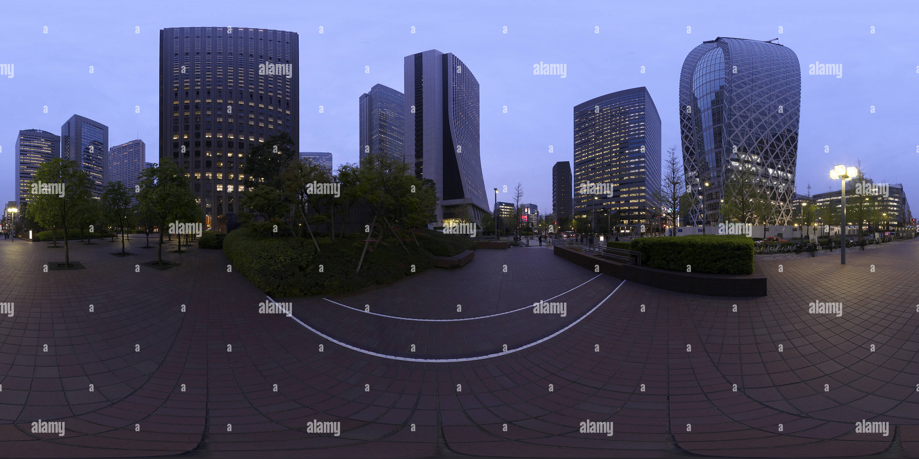 360° view of Beautiful cluster of high-rise buildings - Alamy