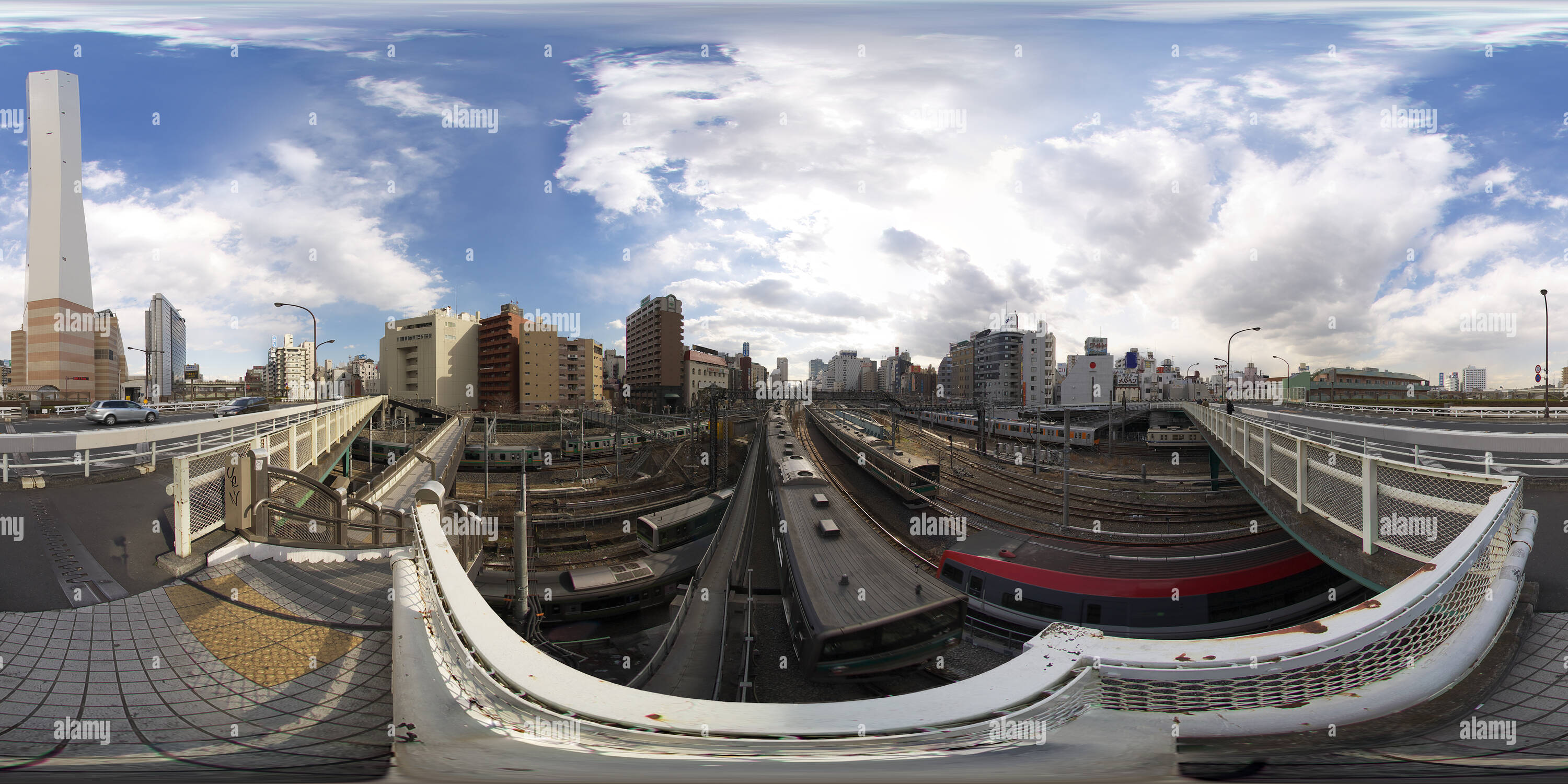 360° view of Ikebukuro big bridge - Alamy