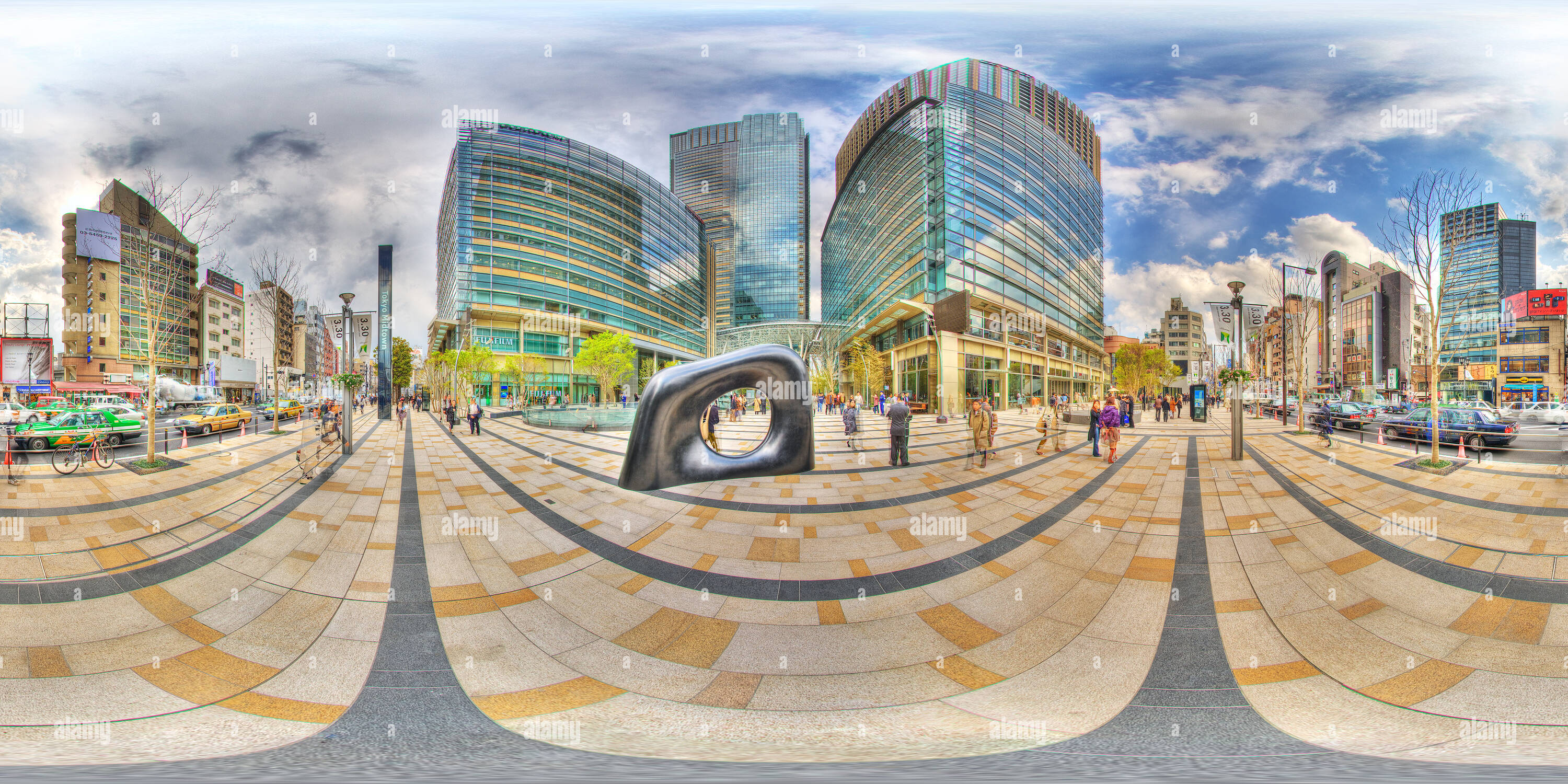 360° view of Tokyo mid town - Alamy