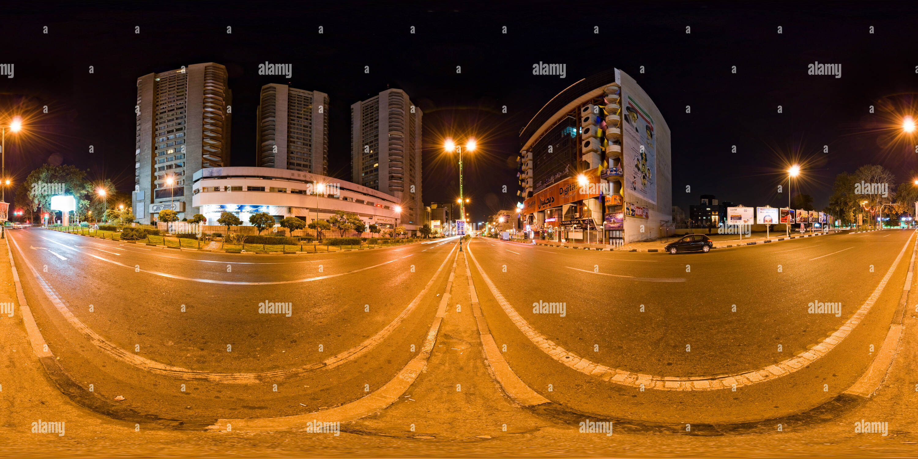 360° view of Eskan Towers and Payetakht Building - Alamy