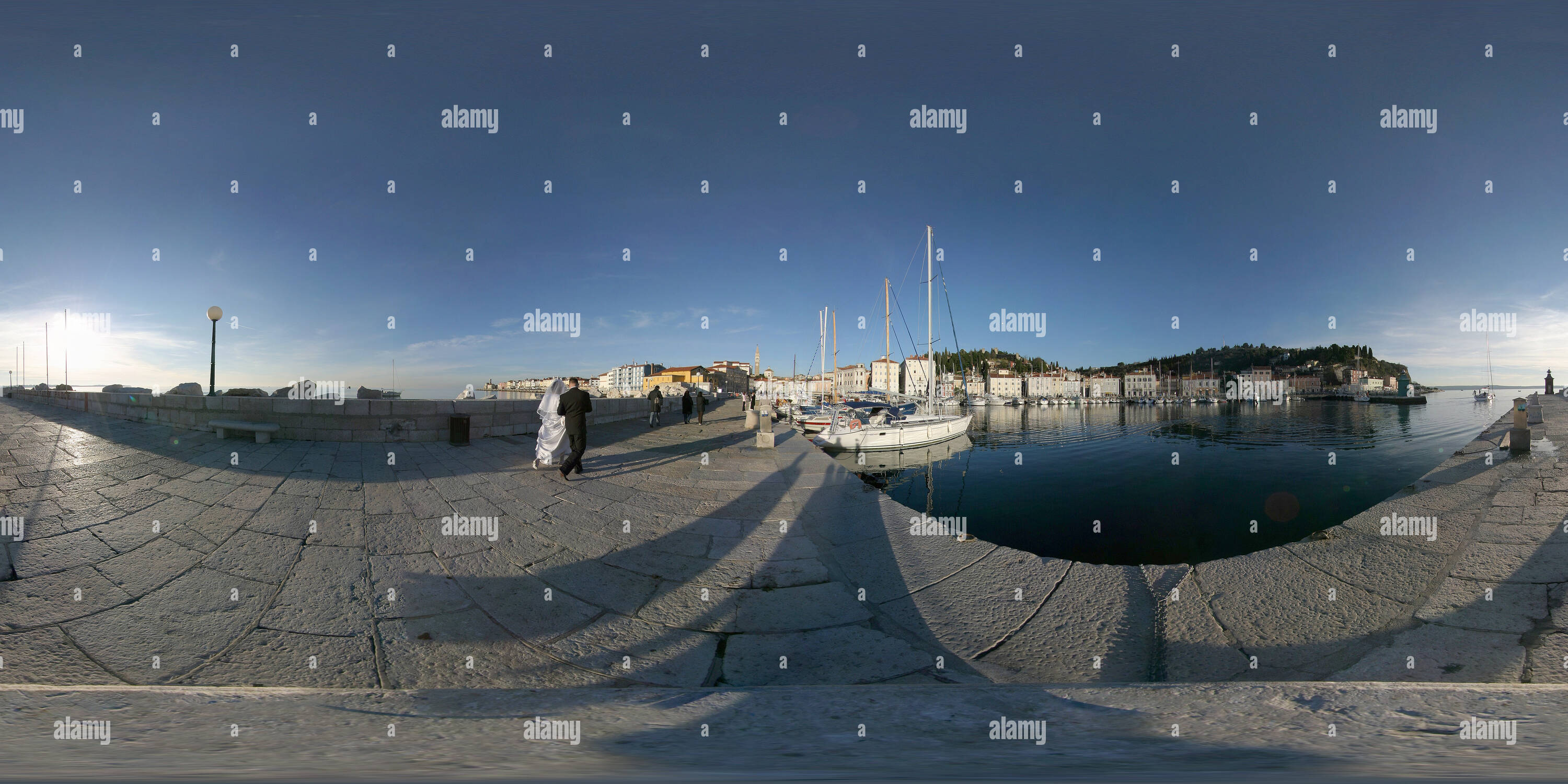 360° view of Piran - Marina - Alamy