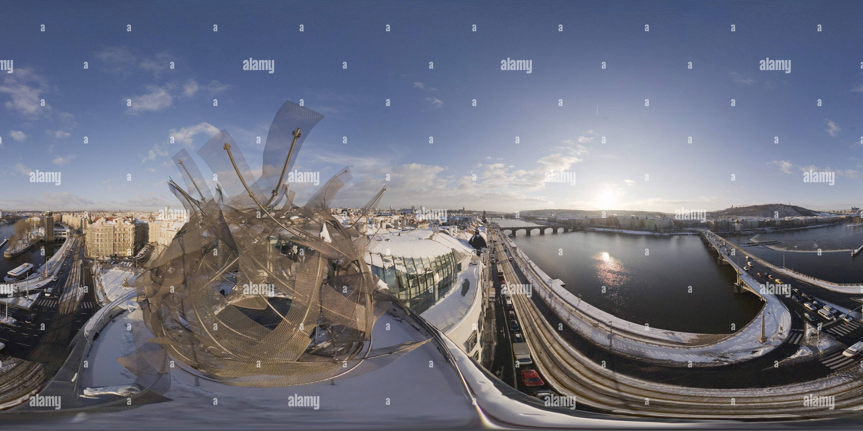 360° view of The Dancing House - Alamy